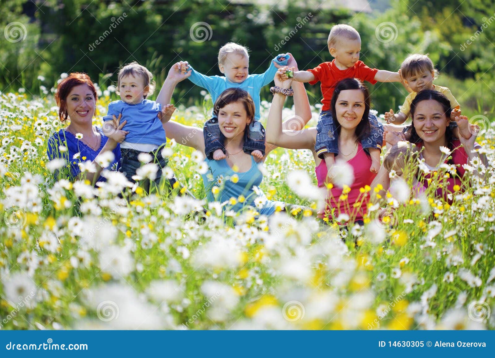 Mothers with children stock image. Image of babies, friends - 14630305