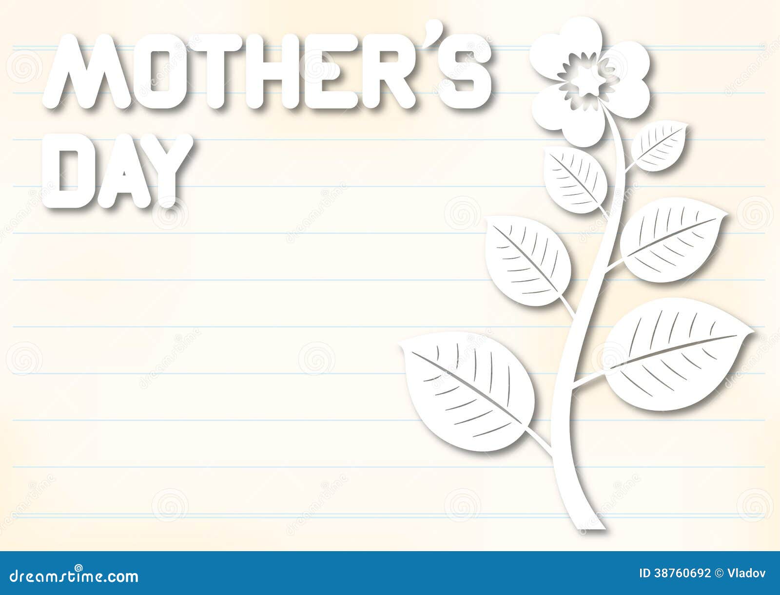 Mothers day card stock vector. Illustration of decorative - 38760692