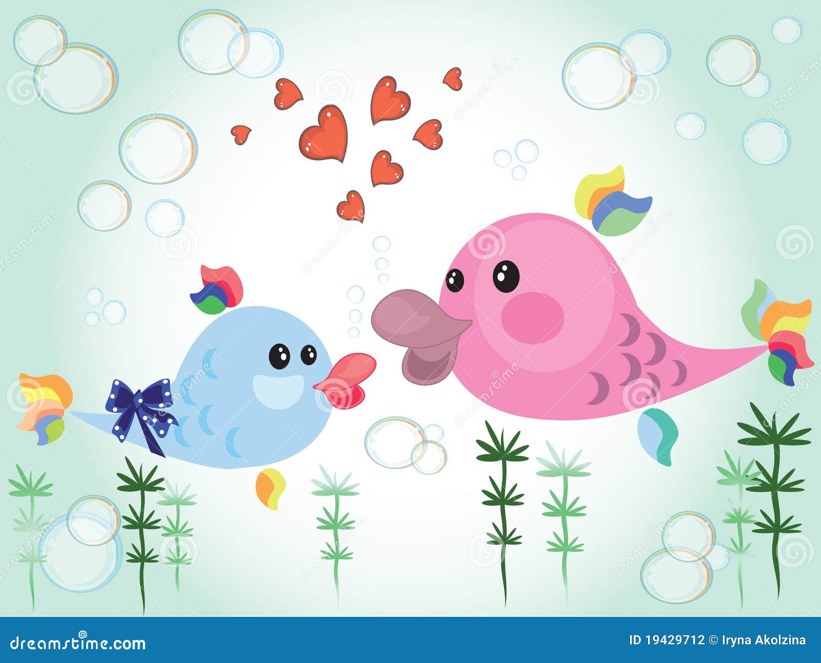 Mothers day ,fish,vector stock vector. Illustration of cartoon - 19429712