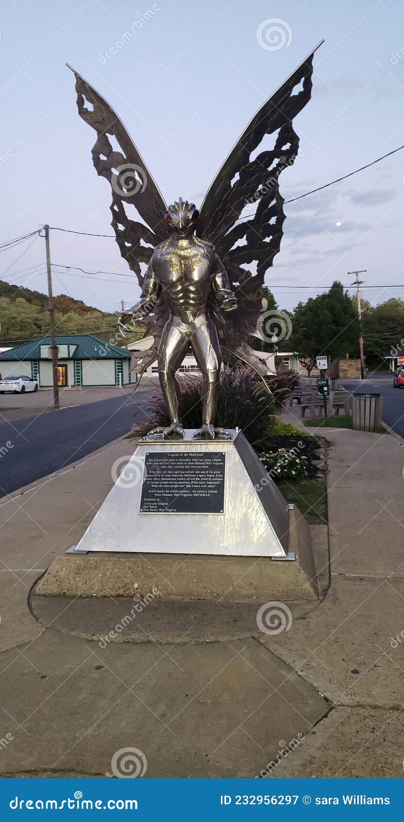 Mothman Statue in West Virginia Editorial Photography - Image of ...