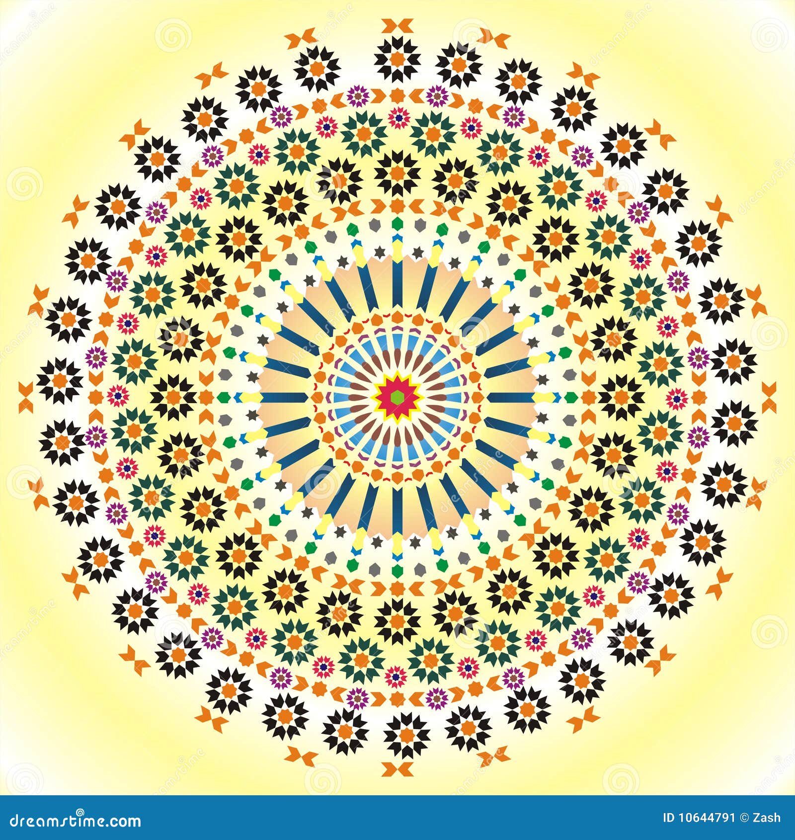 Motif arabe illustration stock. Illustration du tissu - 10644791