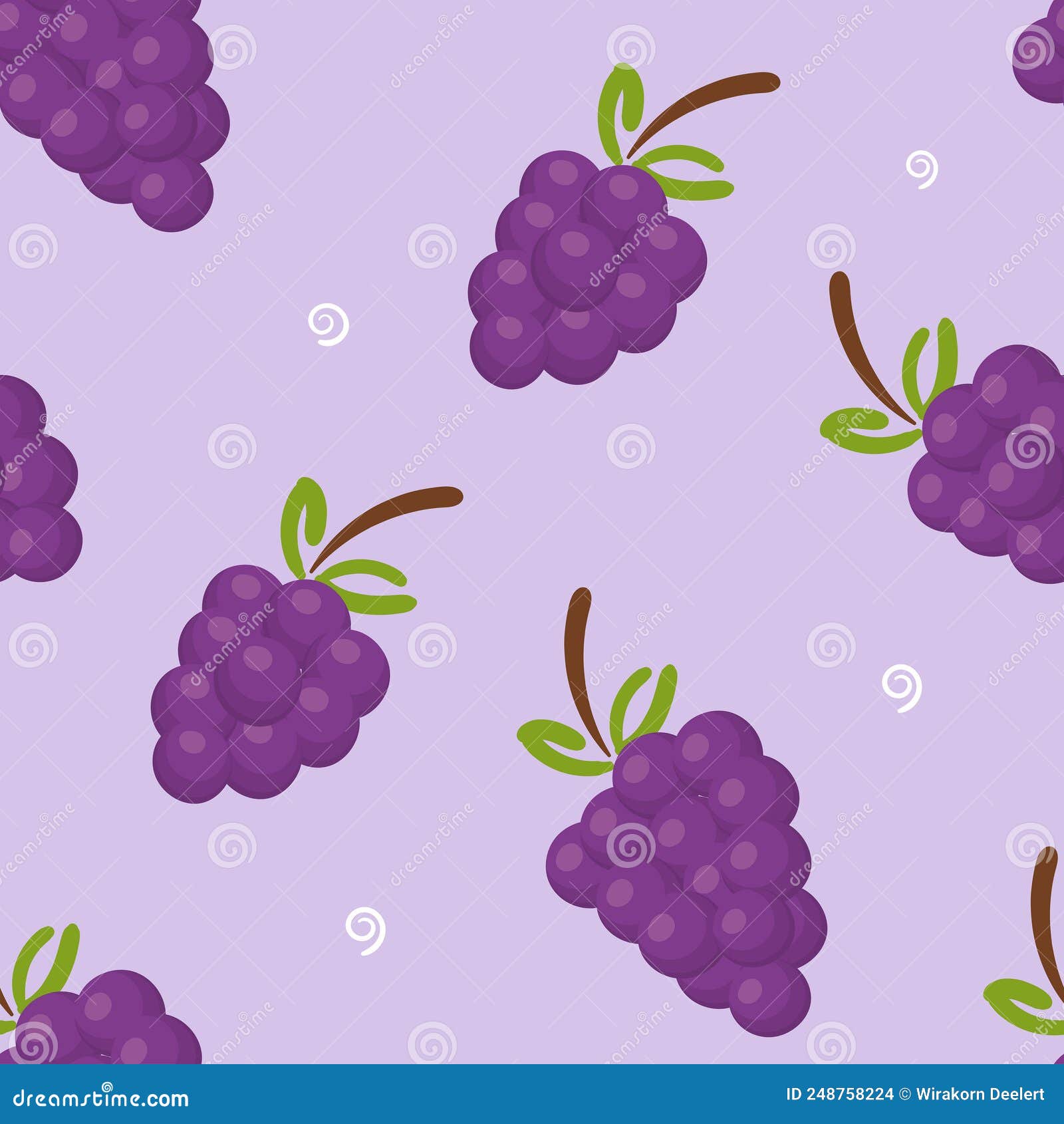 Motif Continu Vectoriel De Raisin De Fruit Illustration de Vecteur ...