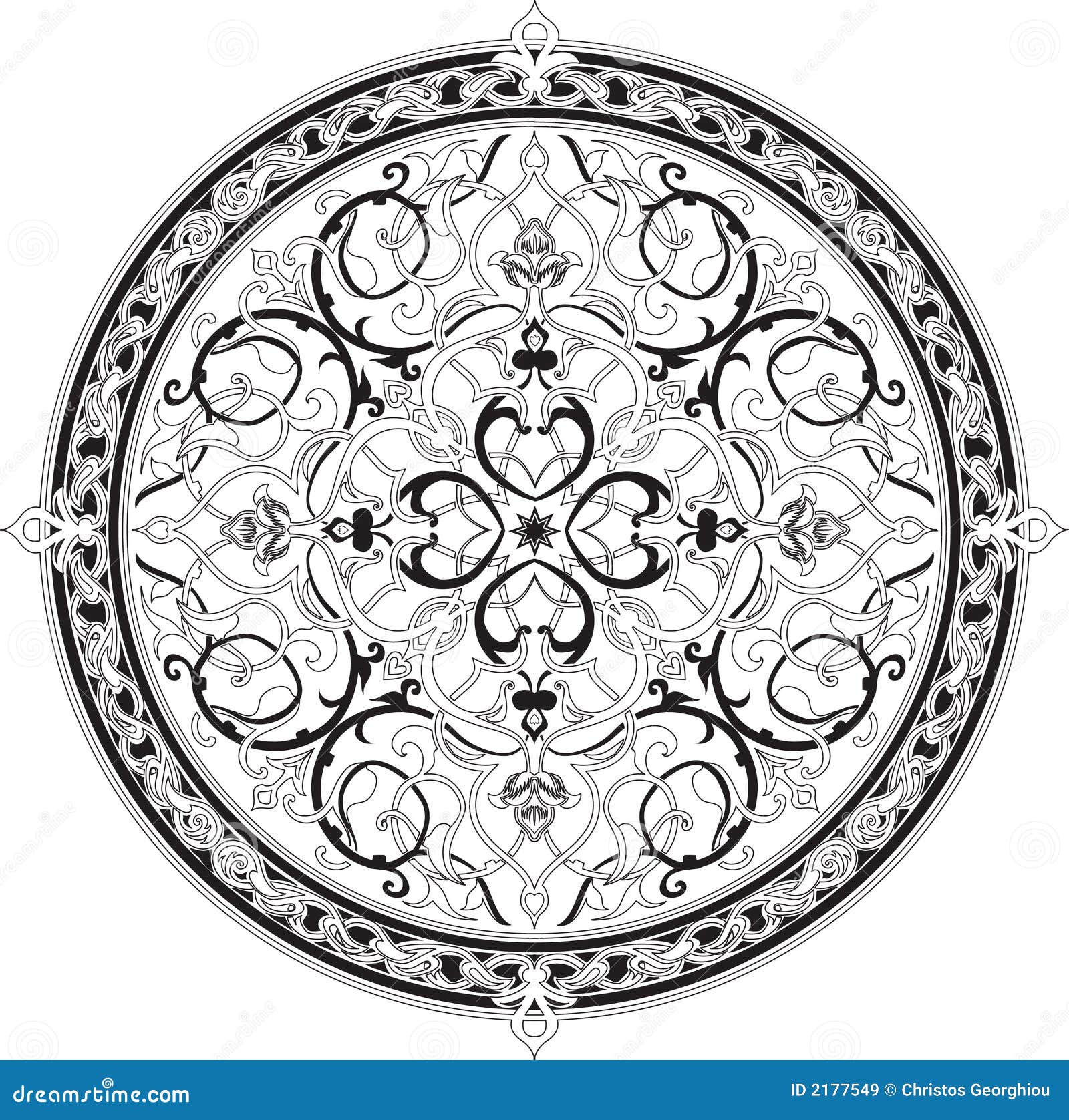 Motif Floral Arabe De Configuration Illustration de Vecteur ...