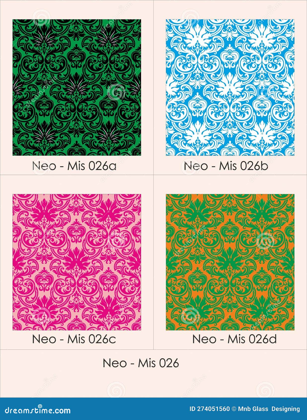Motif Floral Morden Pattern Design Vector CDR Stock Vector ...