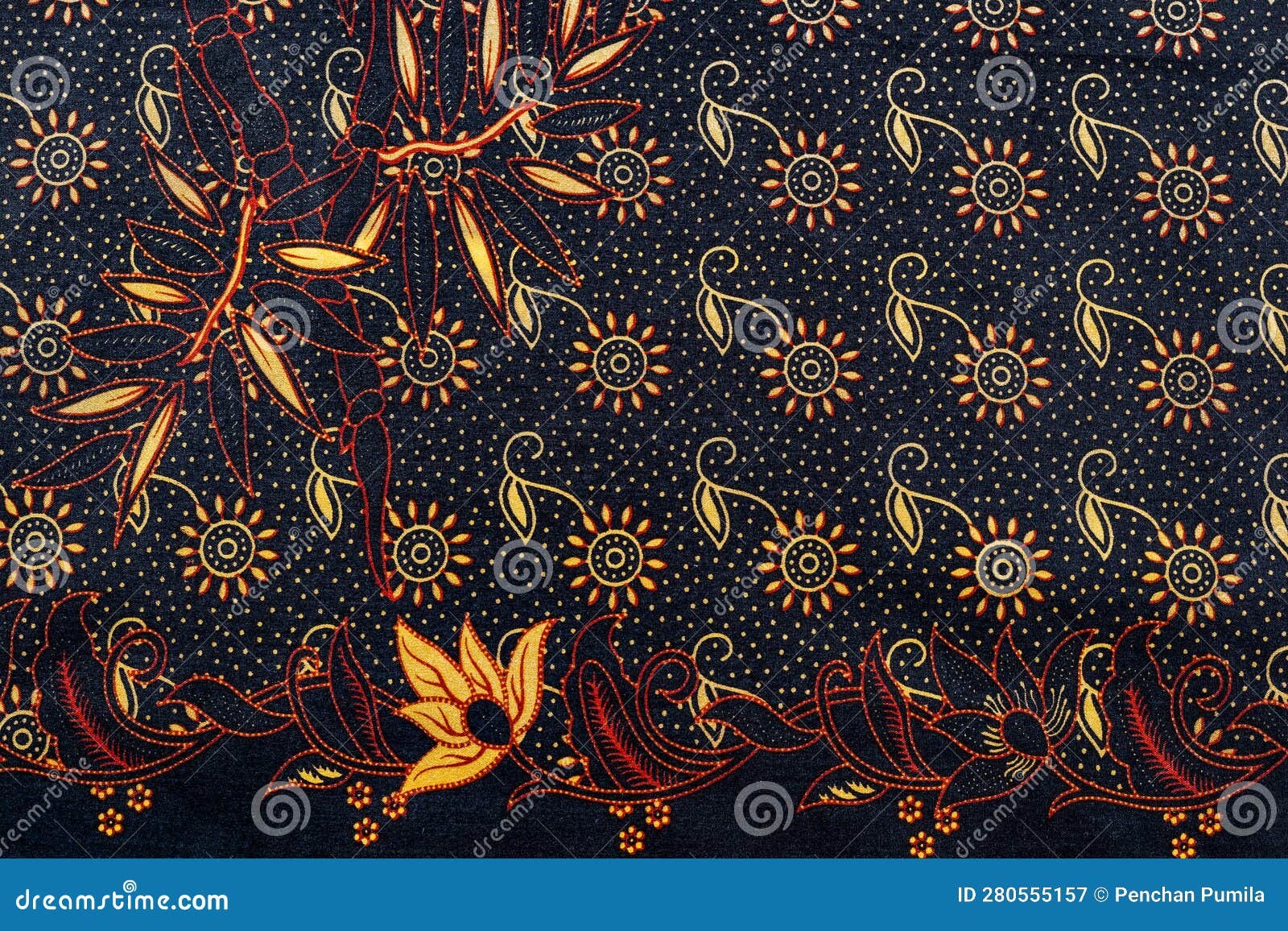 Motif Mega Mendung, Batik Motif Typical of West Java Indonesia, Curved ...