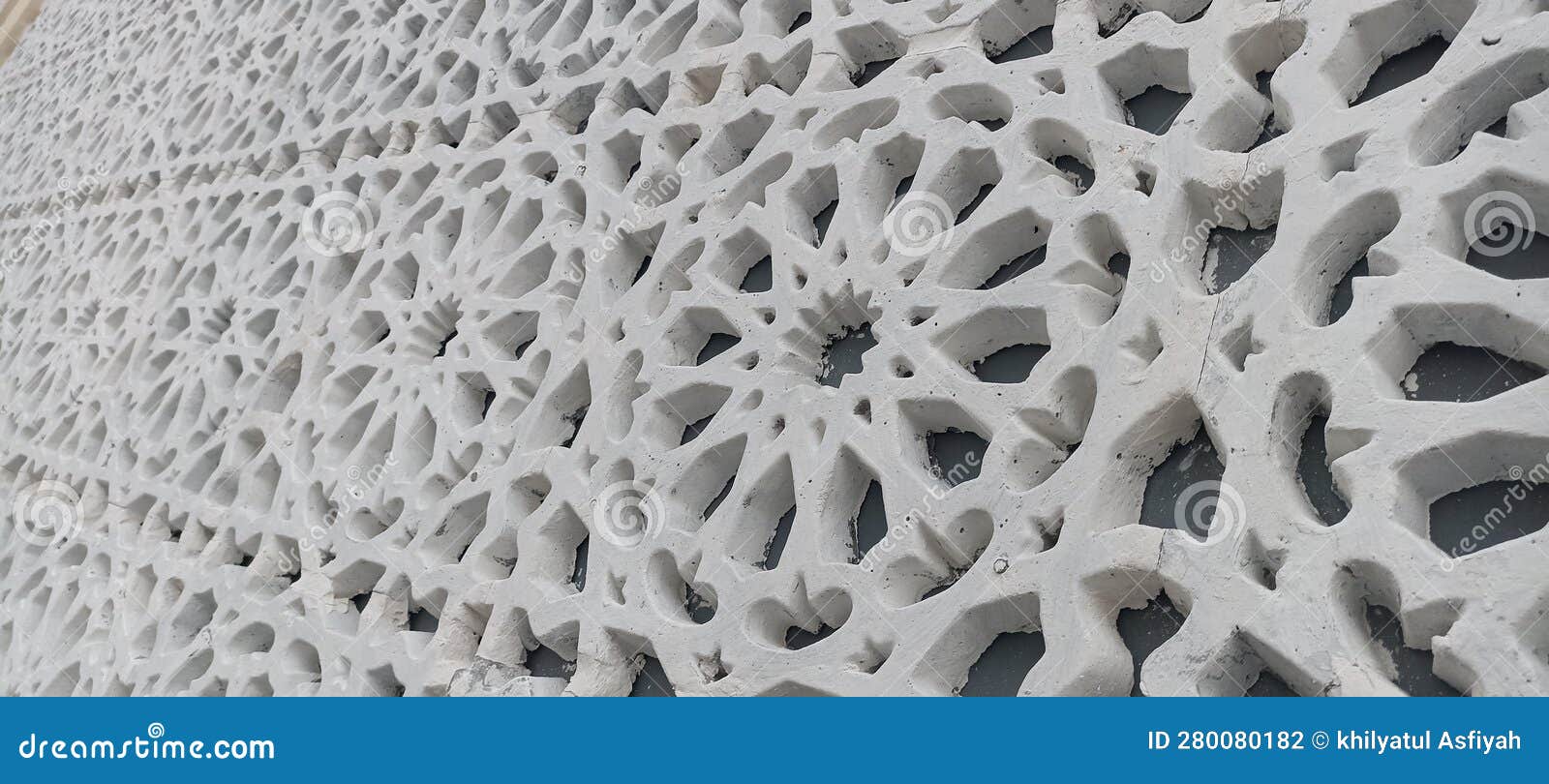 Motif of a Mosque Wall that Looks Like a Work of Art Stock Photo ...