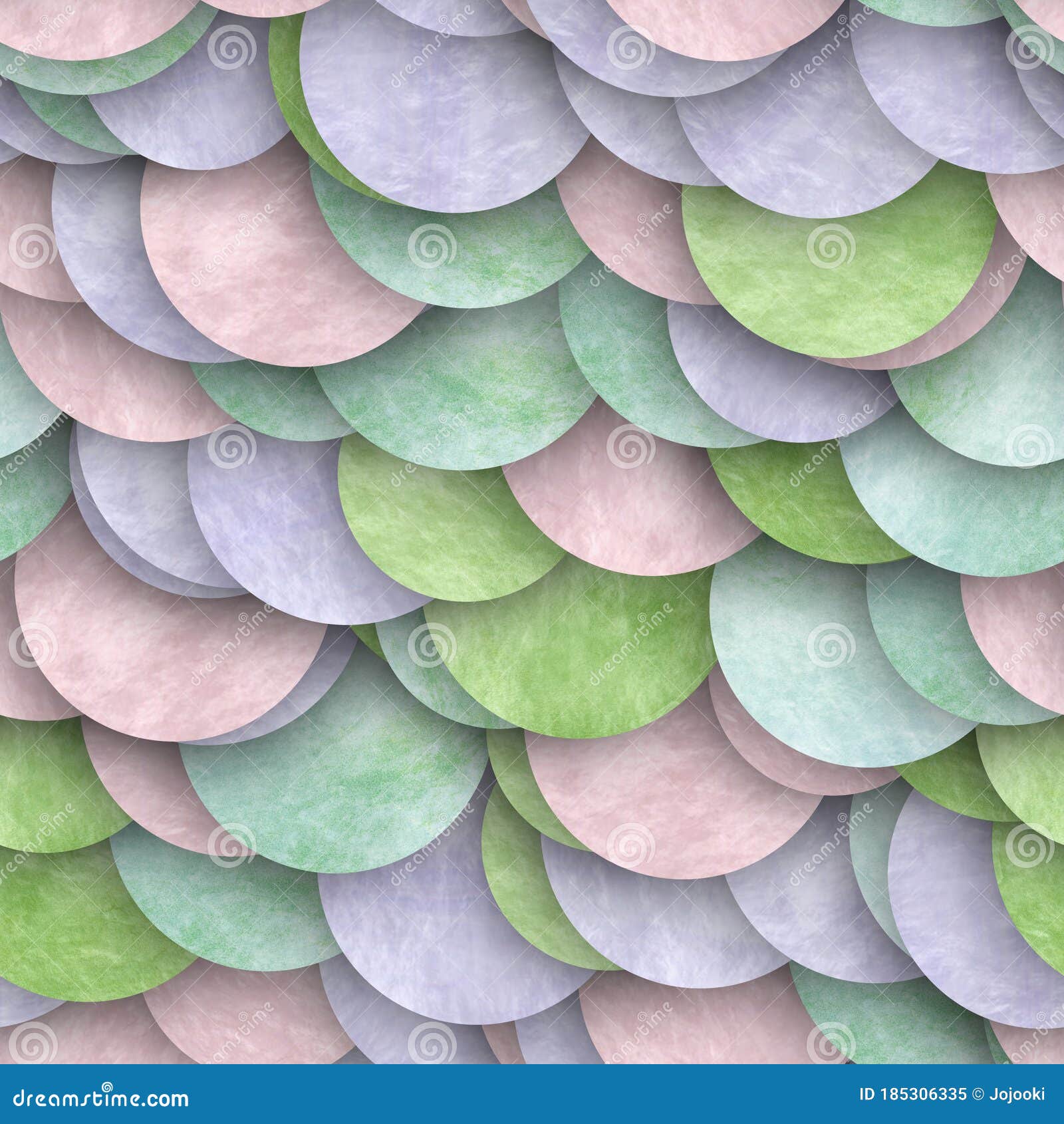 Abstract Scales Fish Seamless Texture, Paper Cut, 3d Illustration Stock ...