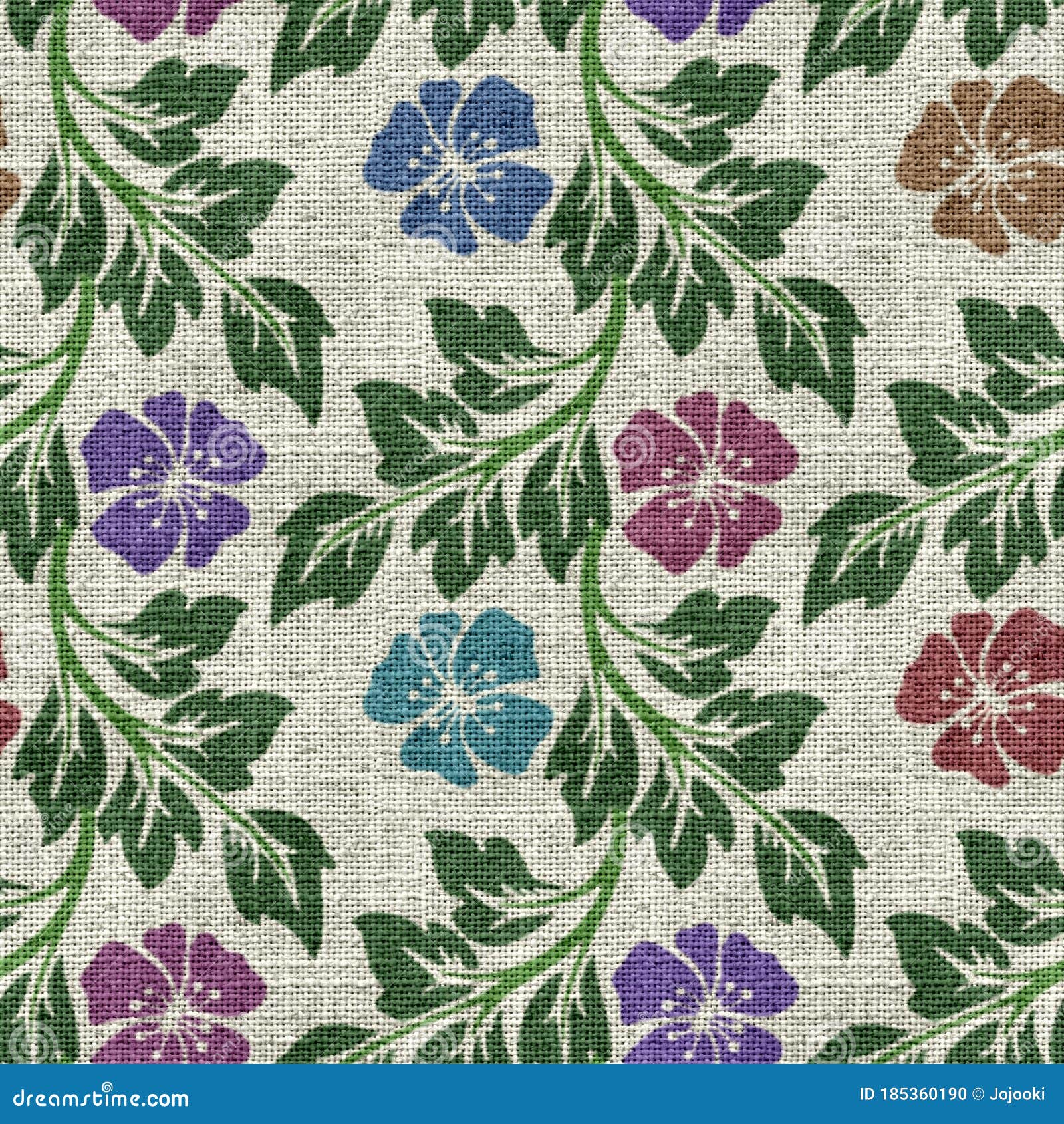 Flower Cloth Texture Seamless
