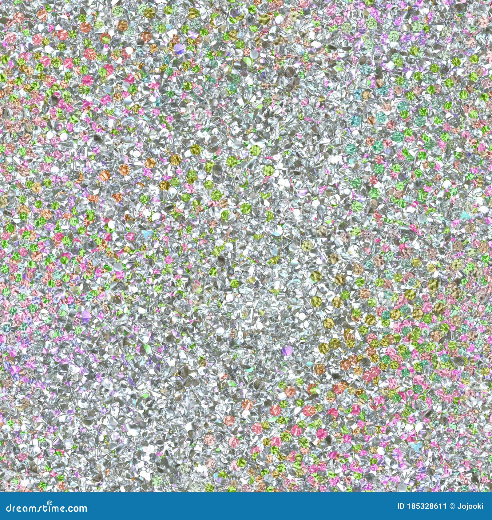 Glitter and Diamond Seamless Texture, 3d Illustration Stock ...