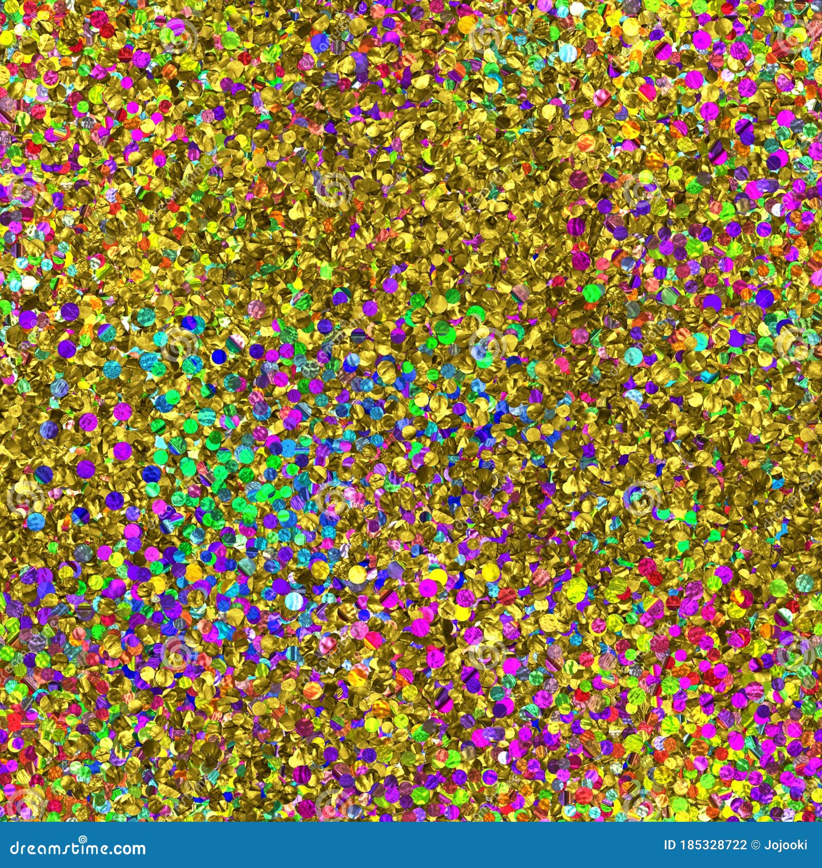 Gold and Multicolor Glitter Seamless Texture, Christmas Background, 3d ...