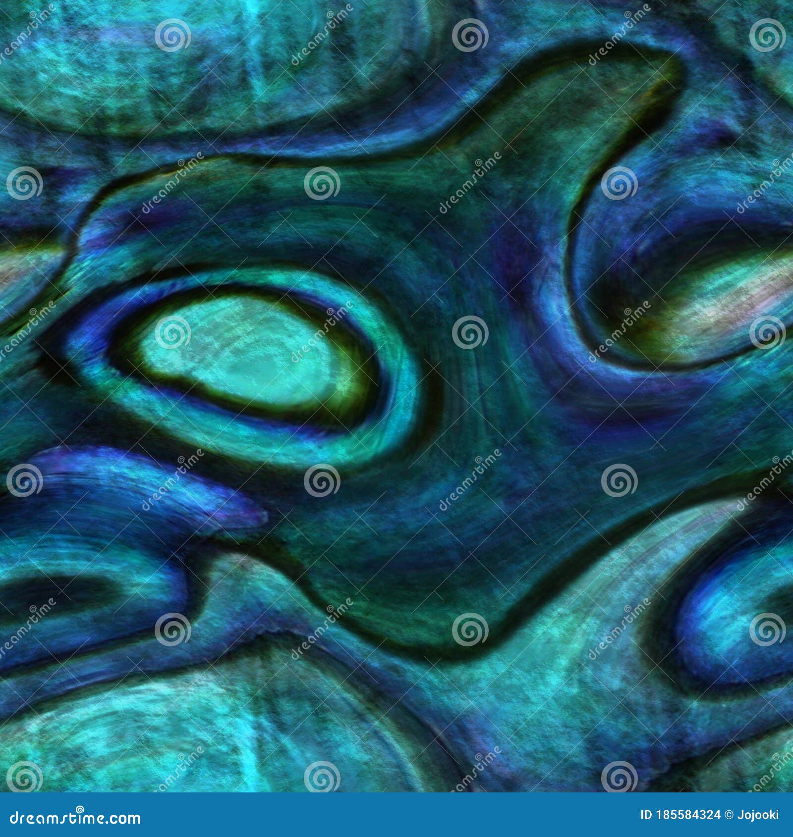 Abalone Seamless Texture, Shell And Pearl, 3d Illustration Stock ...