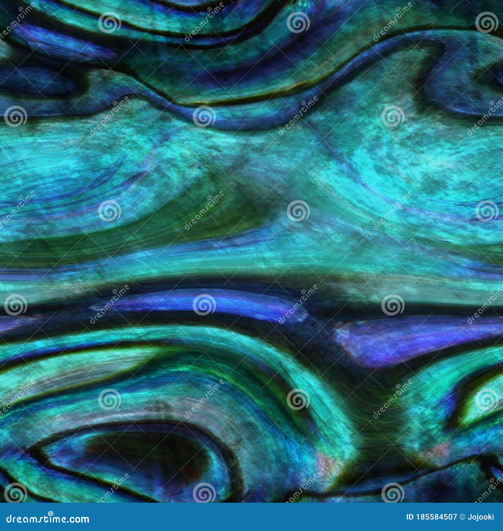 Abalone Seamless Texture, Shell and Pearl, 3d Illustration Stock ...