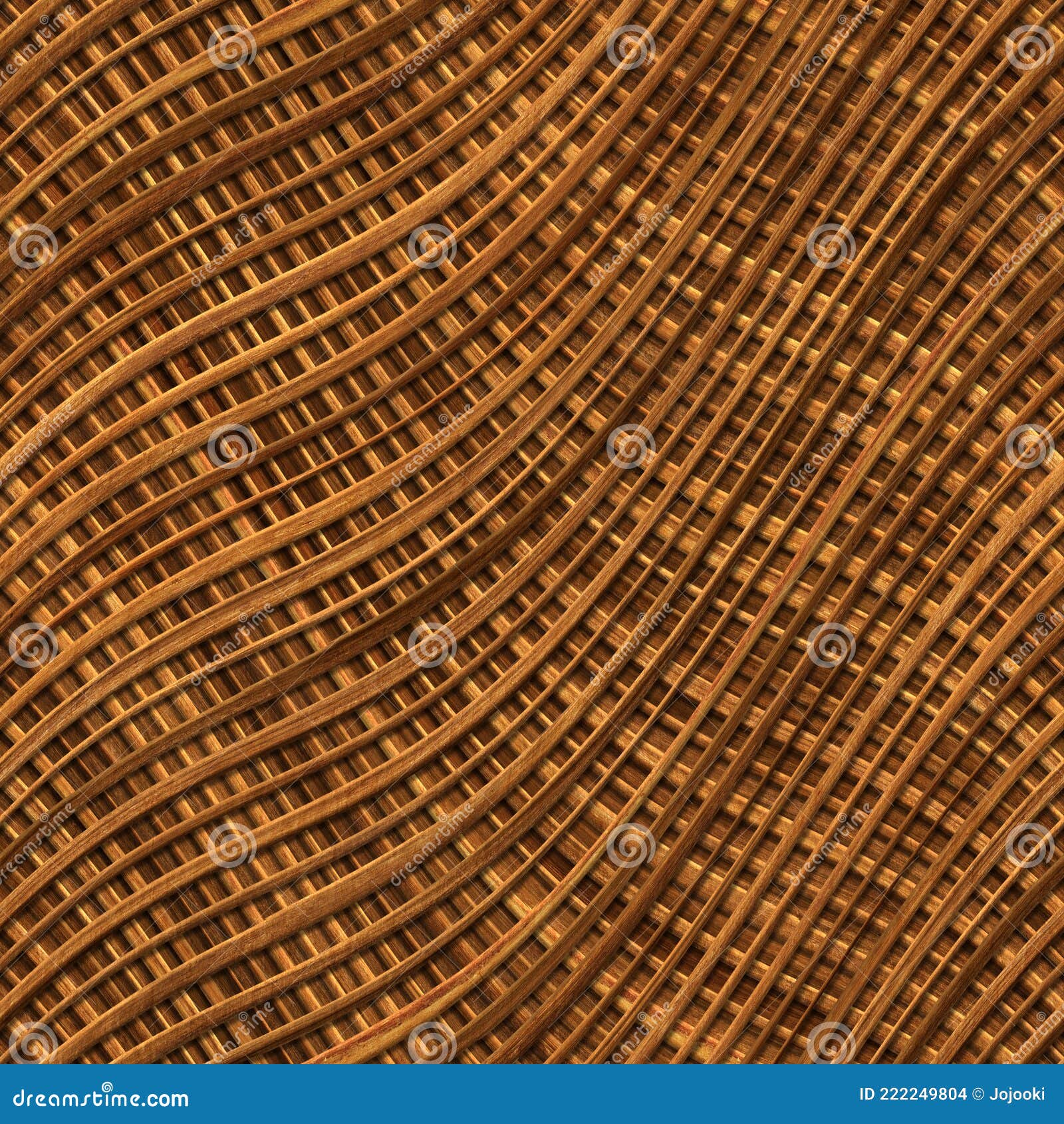 Carved Waves Pattern on Wood Background, Seamless Texture, 3d ...