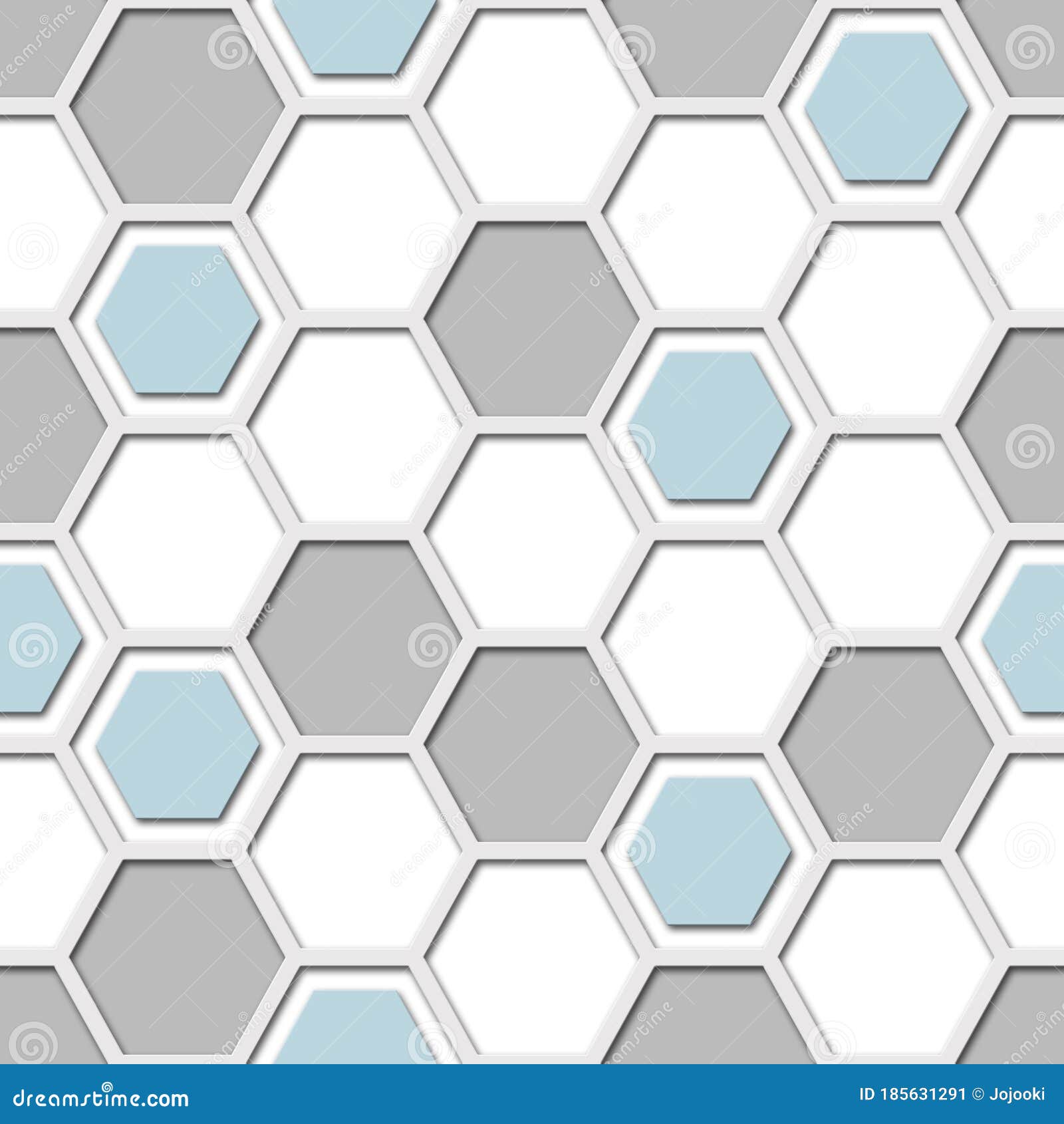 Hexagonal Seamless Texture, 3d Illustration Stock Illustration ...