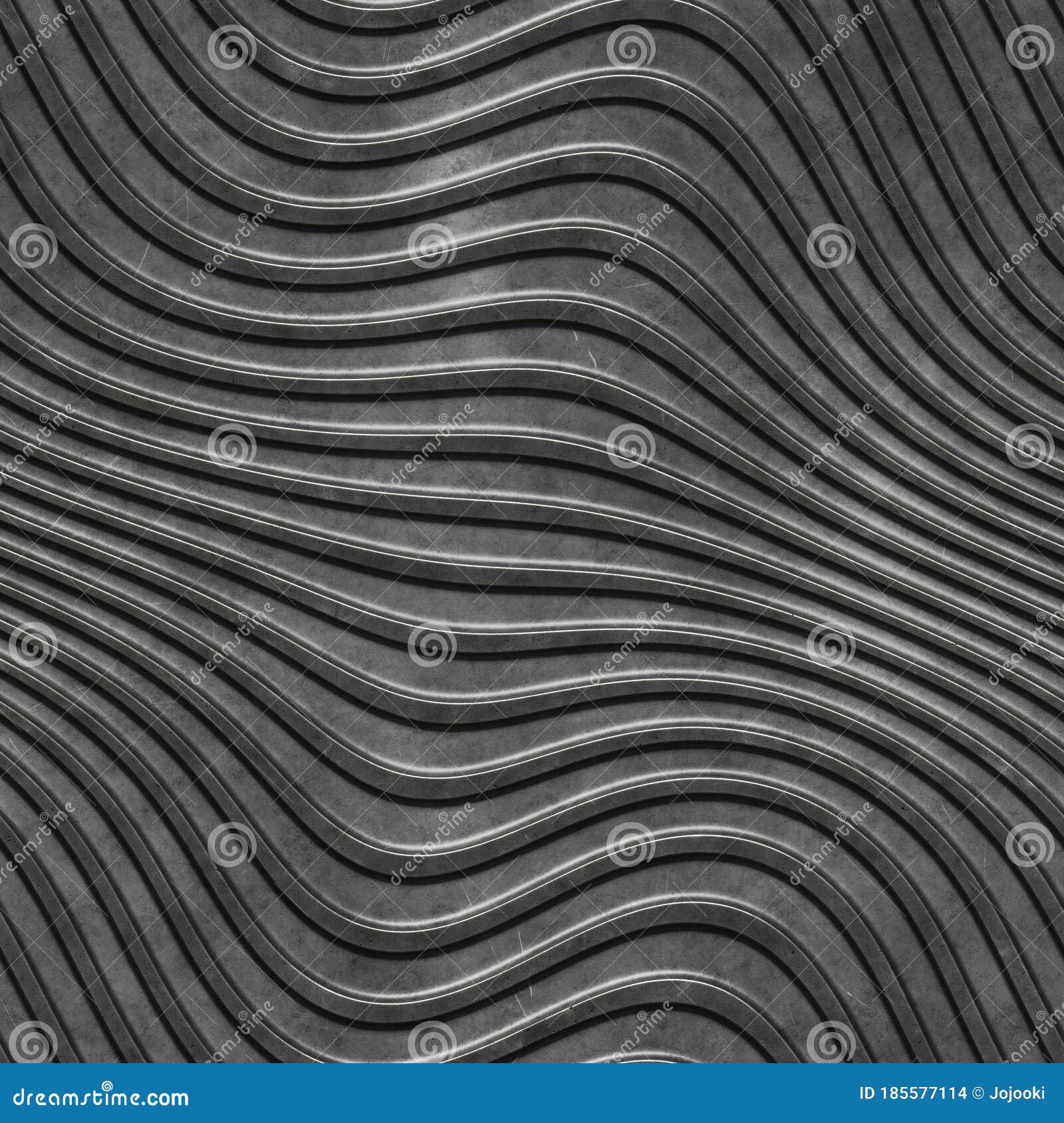 Metal Seamless Texture with Pattern, Panel, 3d Illustration Stock ...