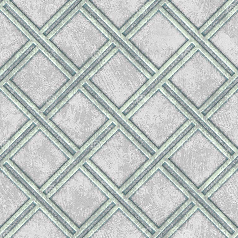 Plaster Wall Seamless Texture with Geometric Pattern, 3d Illustration ...