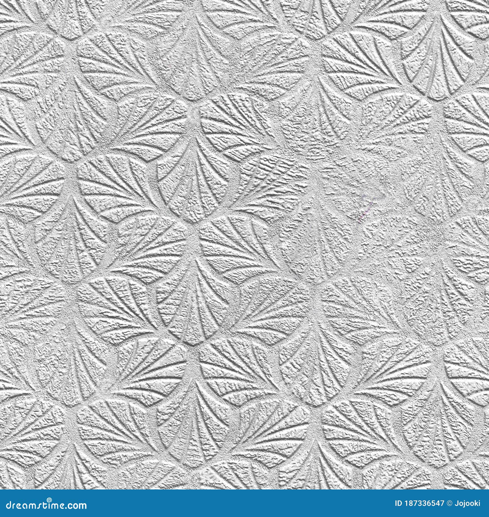 Plaster Wall Seamless Texture with Motif Pattern, 3d Illustration Stock ...
