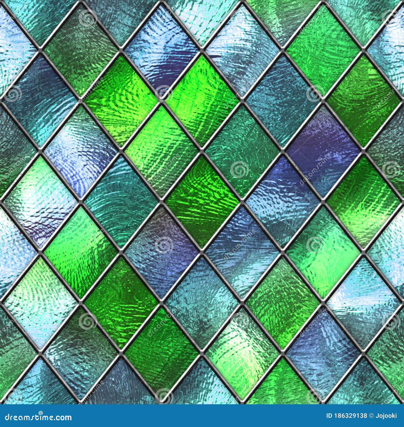 Stained Glass Seamless Texture with Geometric Pattern for Window ...