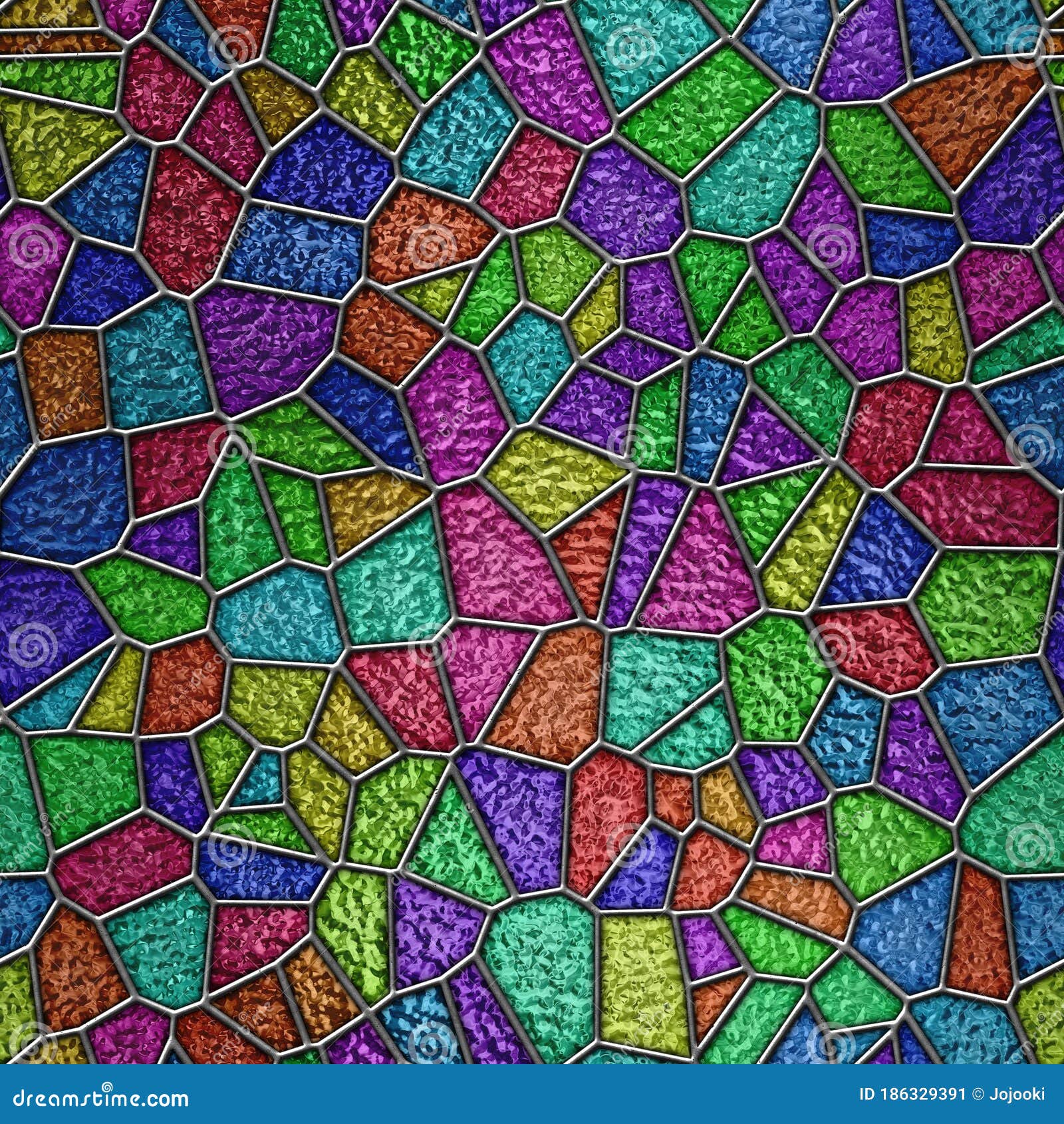 Stained Glass Seamless Texture with Geometric Pattern for Window ...