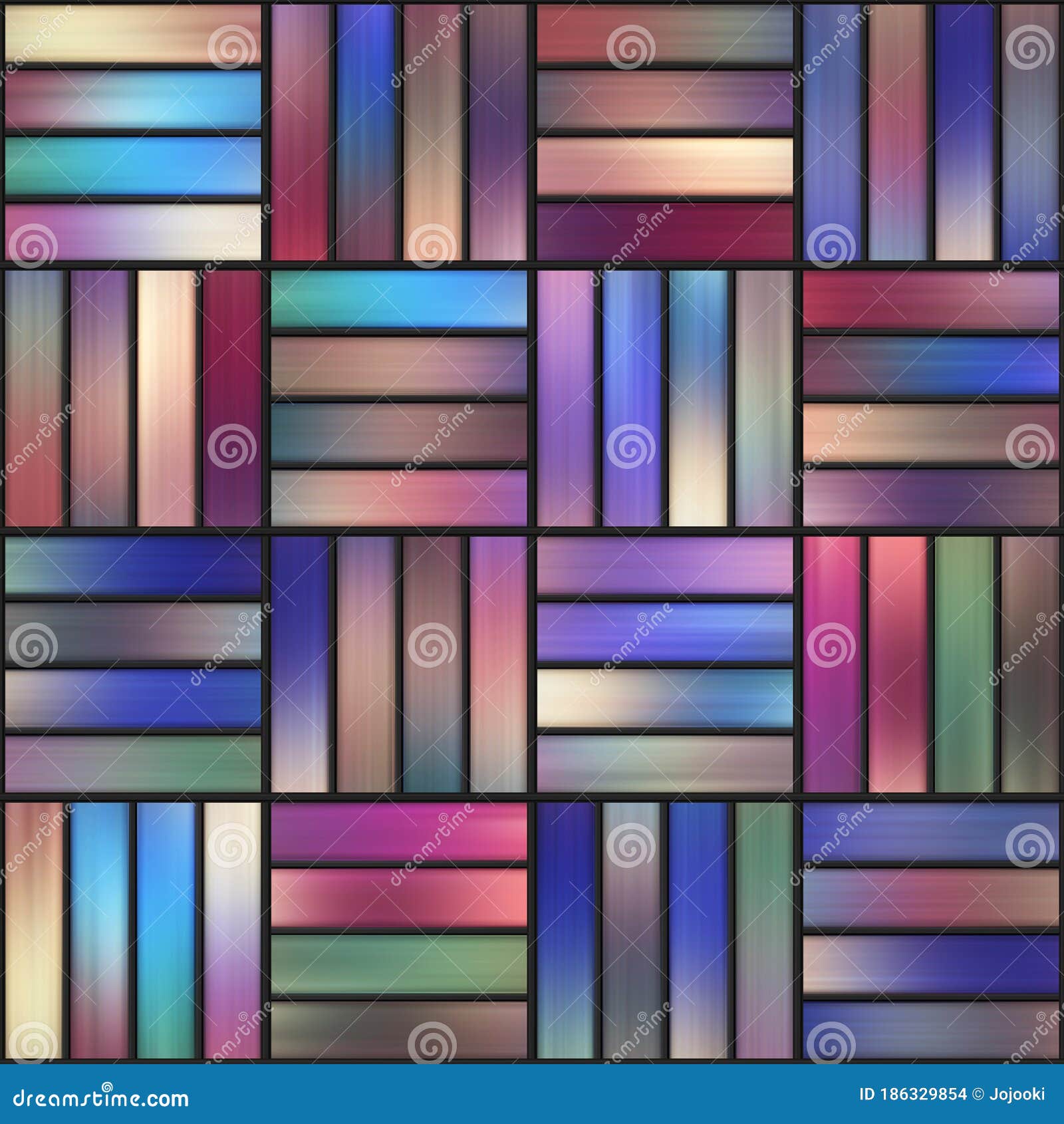 Stained Glass Seamless Texture with Geometric Pattern for Window ...