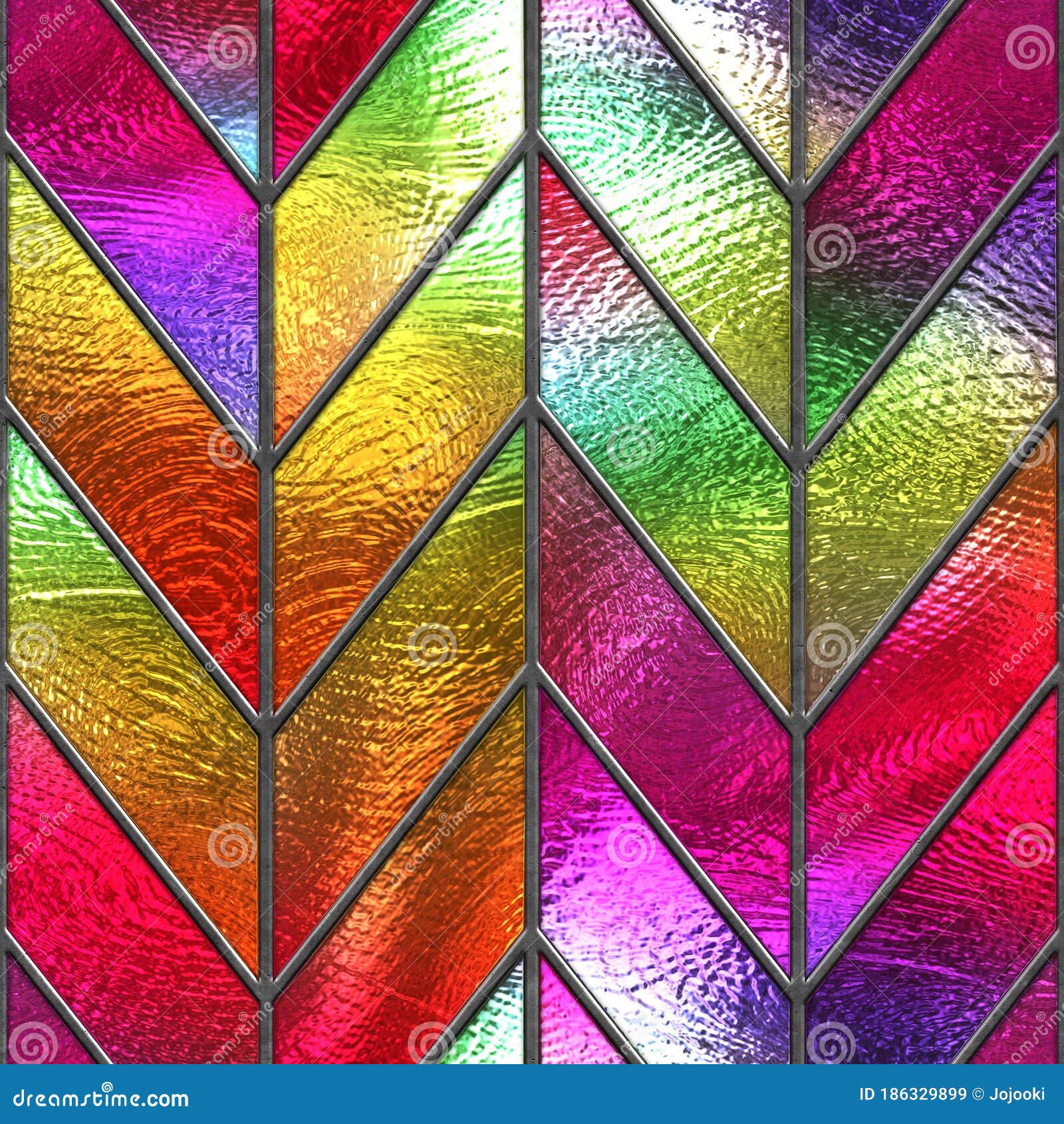 Stained Glass Seamless Texture with Geometric Pattern for Window ...