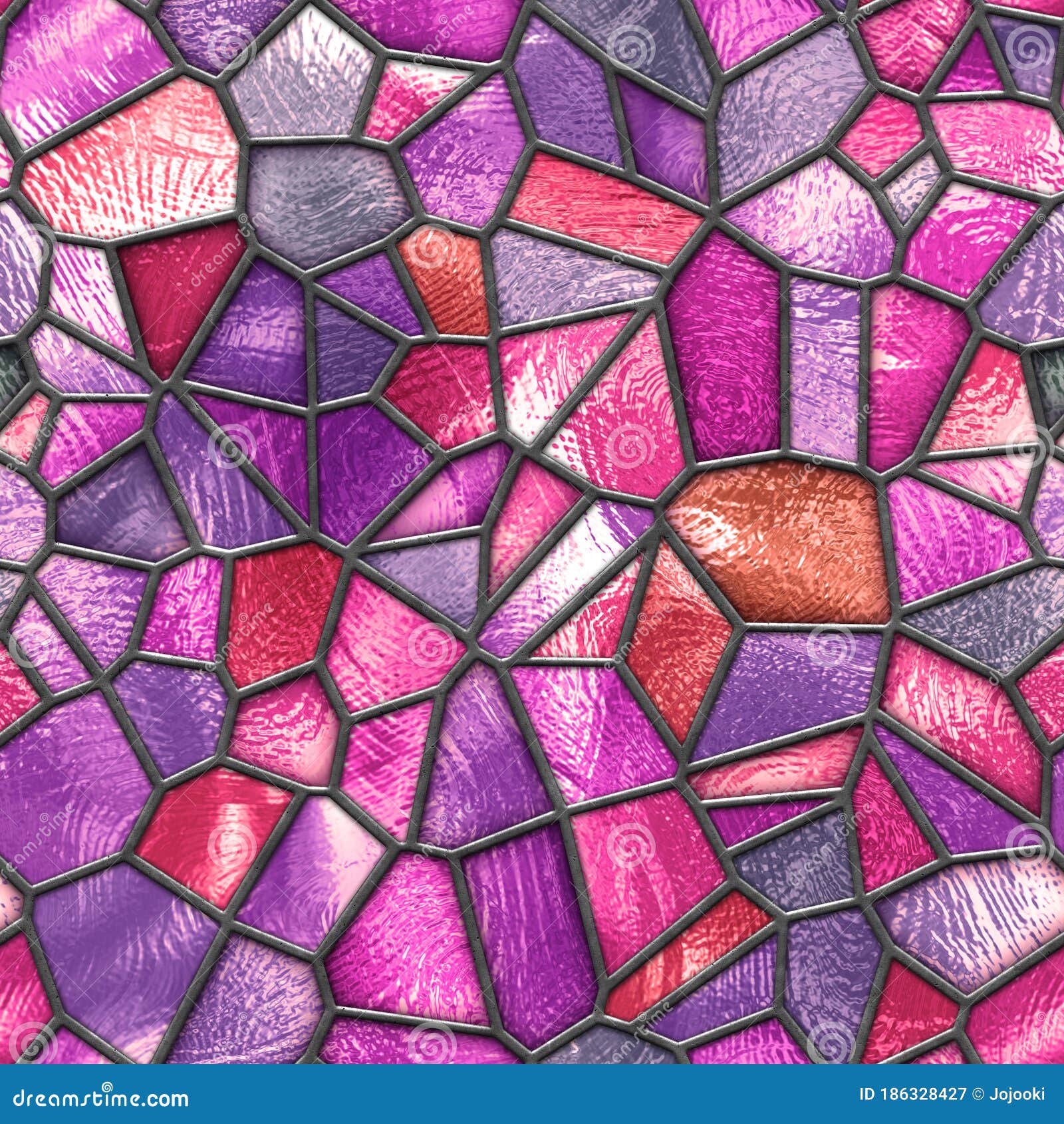 Stained Glass Seamless Texture with Pattern for Window, Colored Glass ...