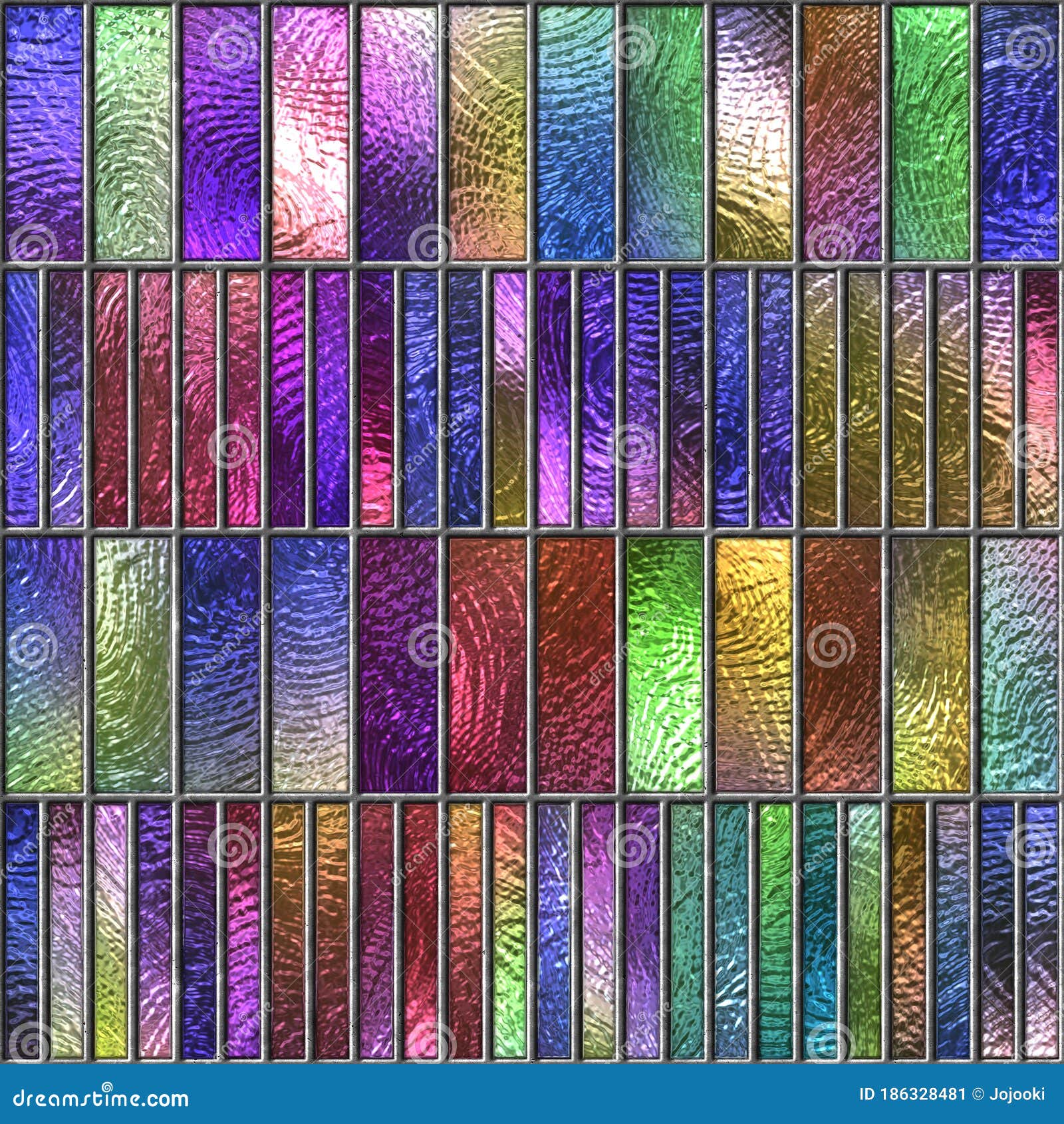 Stained Glass Seamless Texture with Pattern for Window, Colored Glass ...