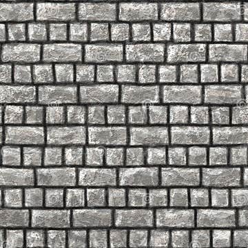 Stone Wall Seamless Texture, Cartoon, 3d Illustration Stock Photo ...