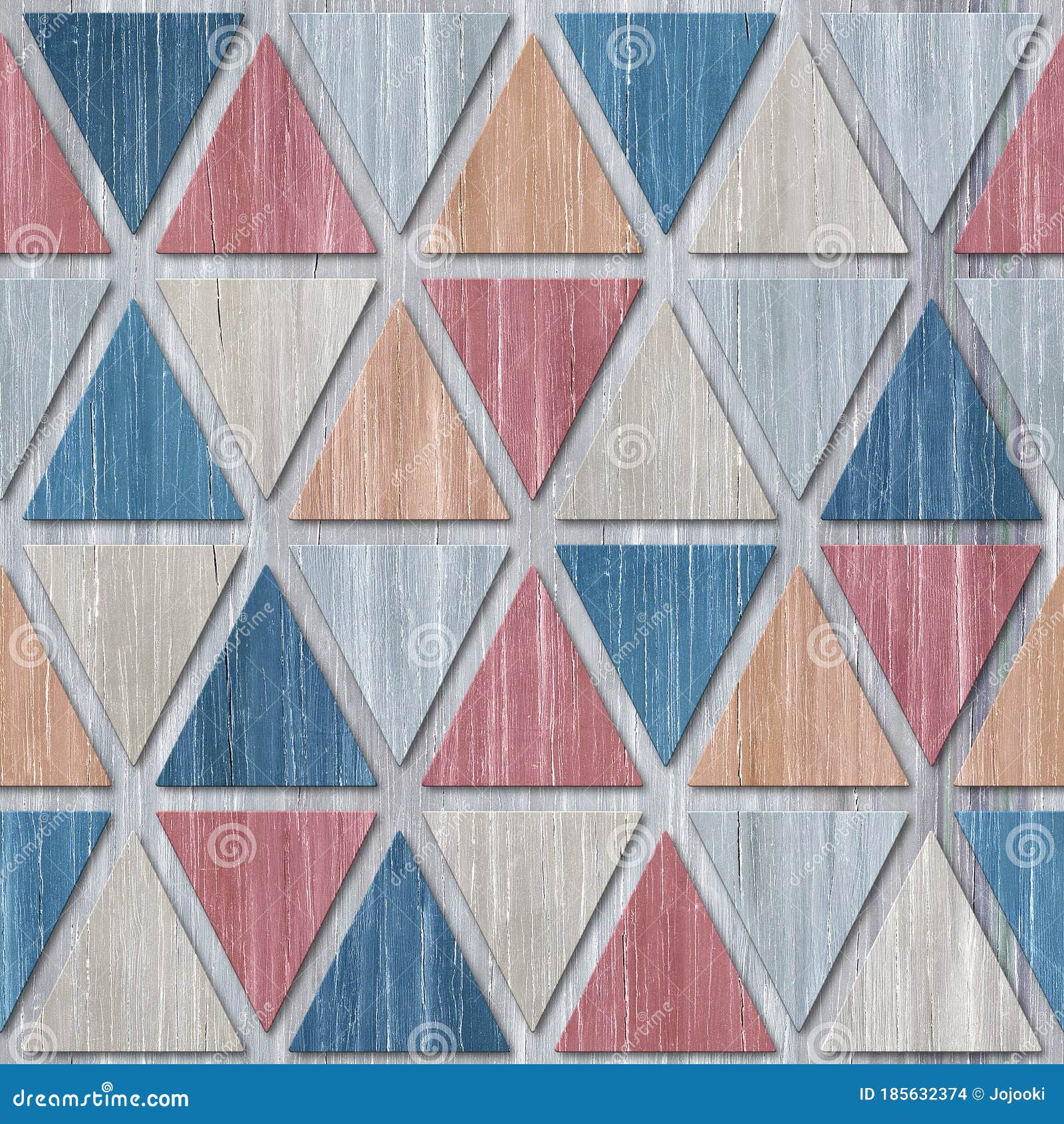 Wood Seamless Texture with Triangle Pattern, 3d Illustration Stock ...