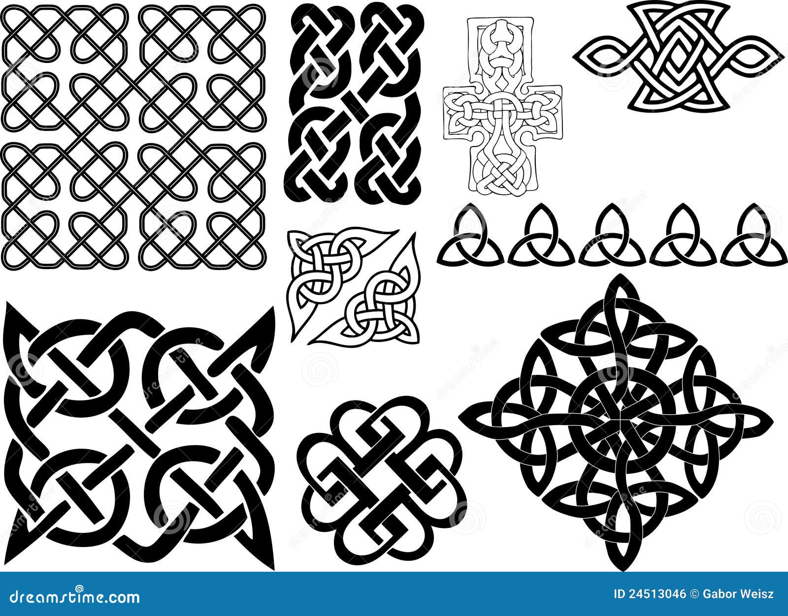 Motifs celtiques illustration de vecteur. Illustration du ...