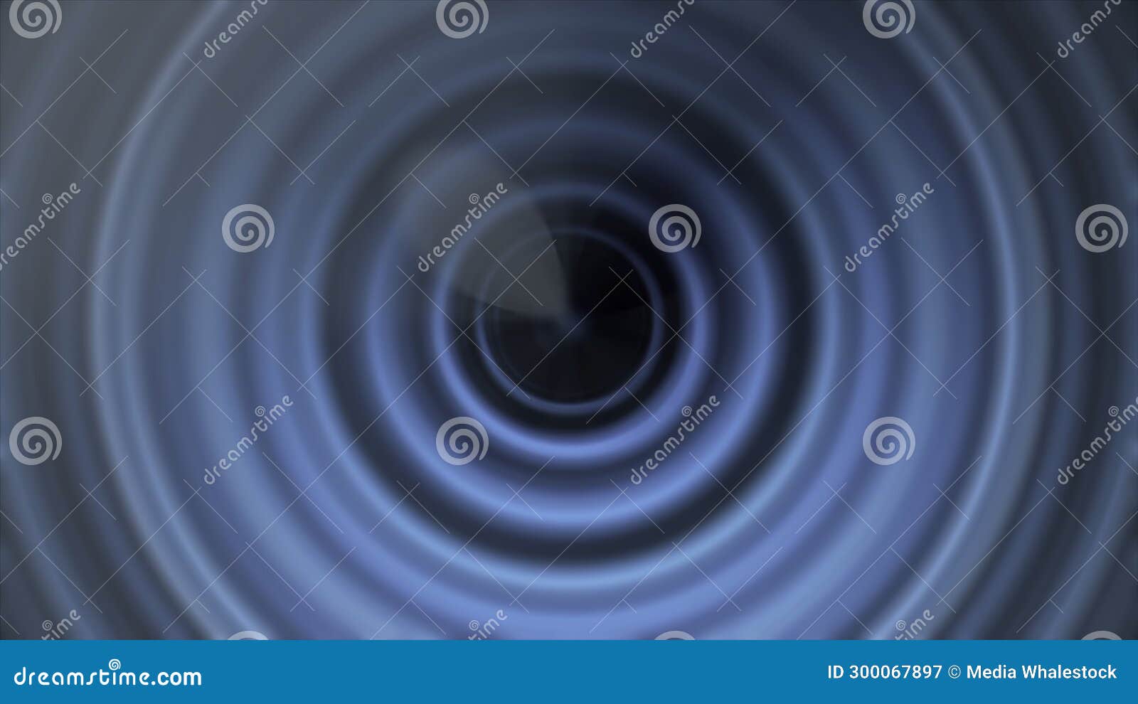 Motion of Abstract Blue Glowing Circles. Seamless Loops. Stock Image ...