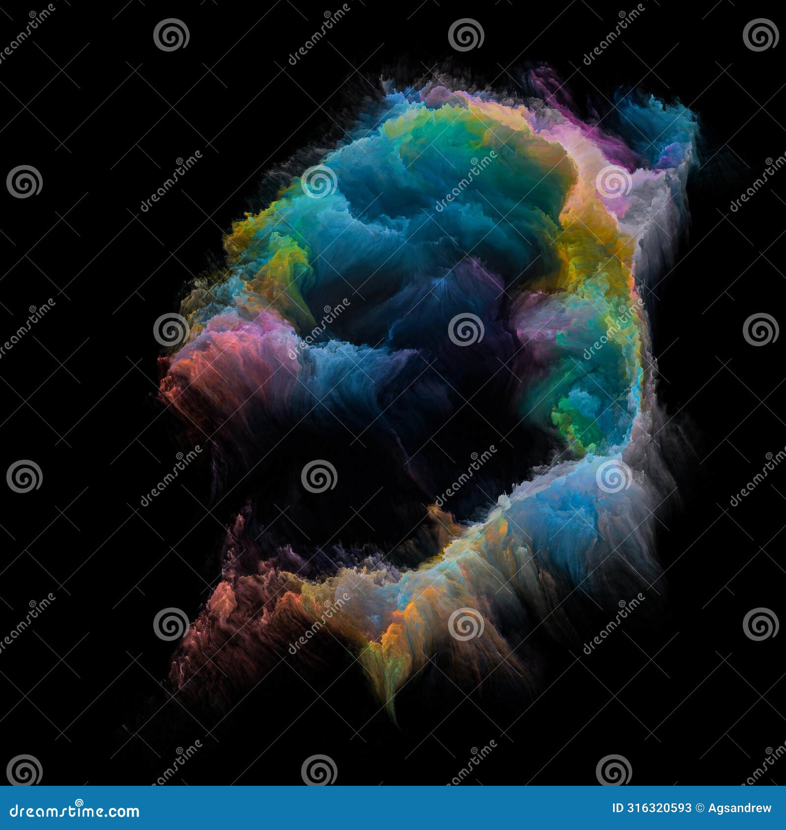 The Motion of Active Textures Stock Illustration - Illustration of ...