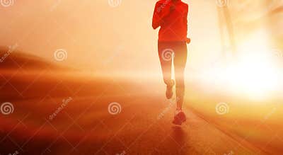 Motion Blur Athlete Running Stock Photo - Image of female, active: 25581850