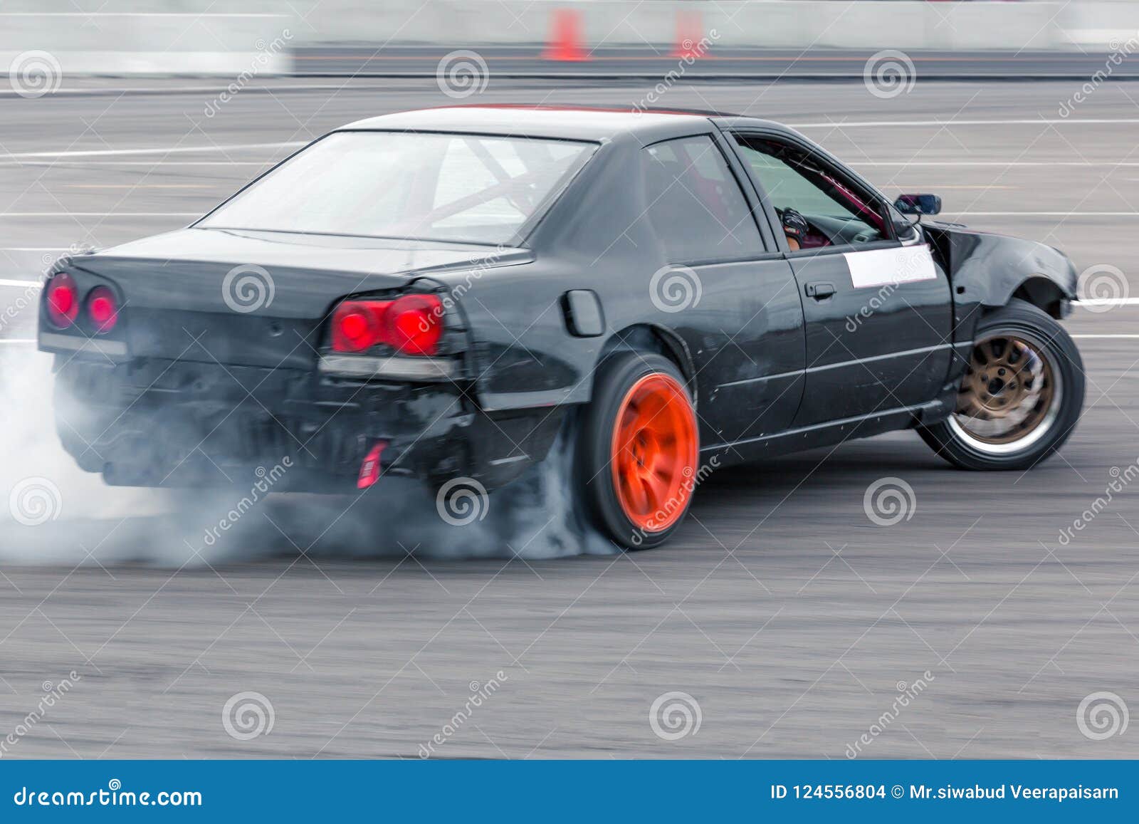 Motion Blur Car Drifting, Professional Driver Drifting Car on Race ...