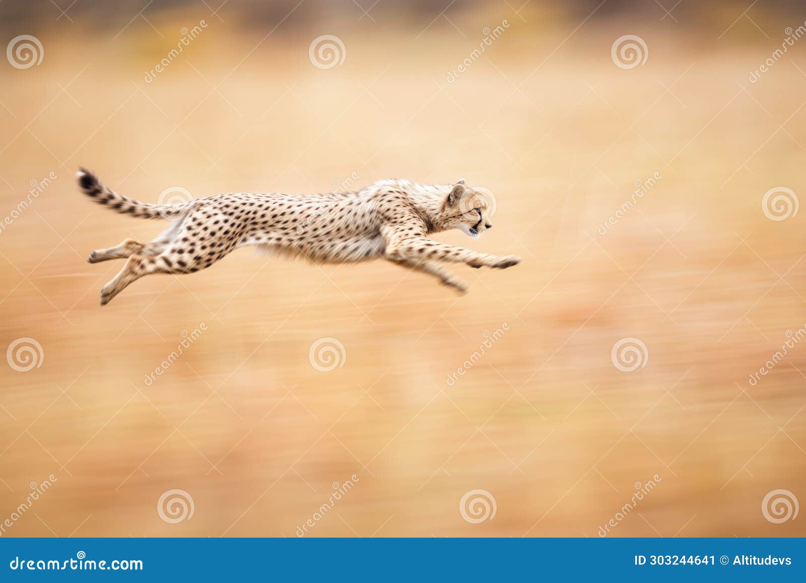 Motion Blur of Cheetah at Full Speed Stock Image - Image of nature ...