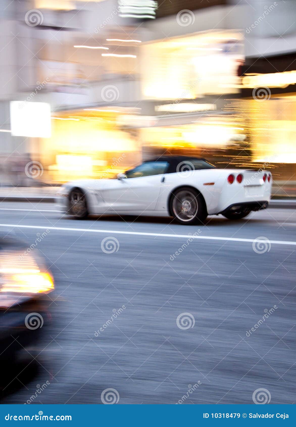 Motion blur city street stock image. Image of exposure - 10318479