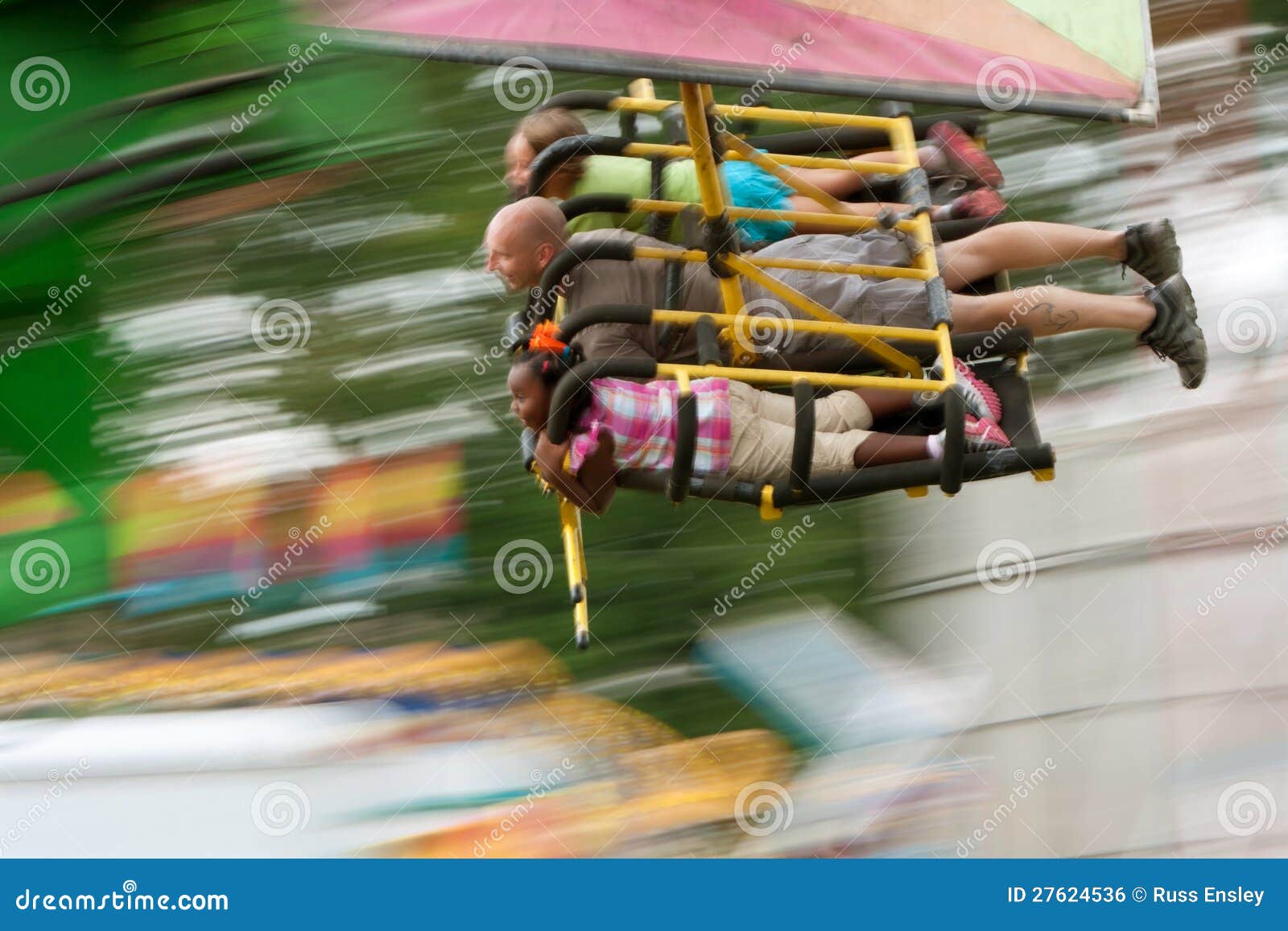 Motion Blur of People on Speedy Carnival Ride Editorial Photo - Image ...