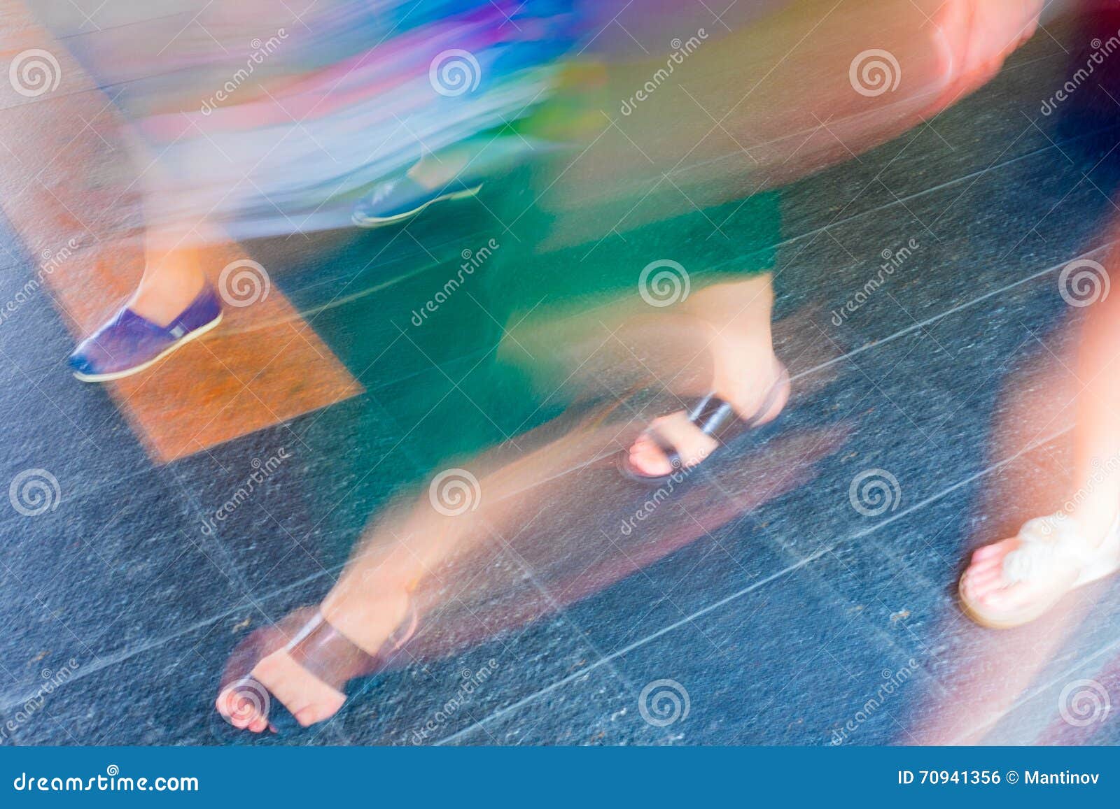Motion blur people walking stock photo. Image of crowded - 70941356