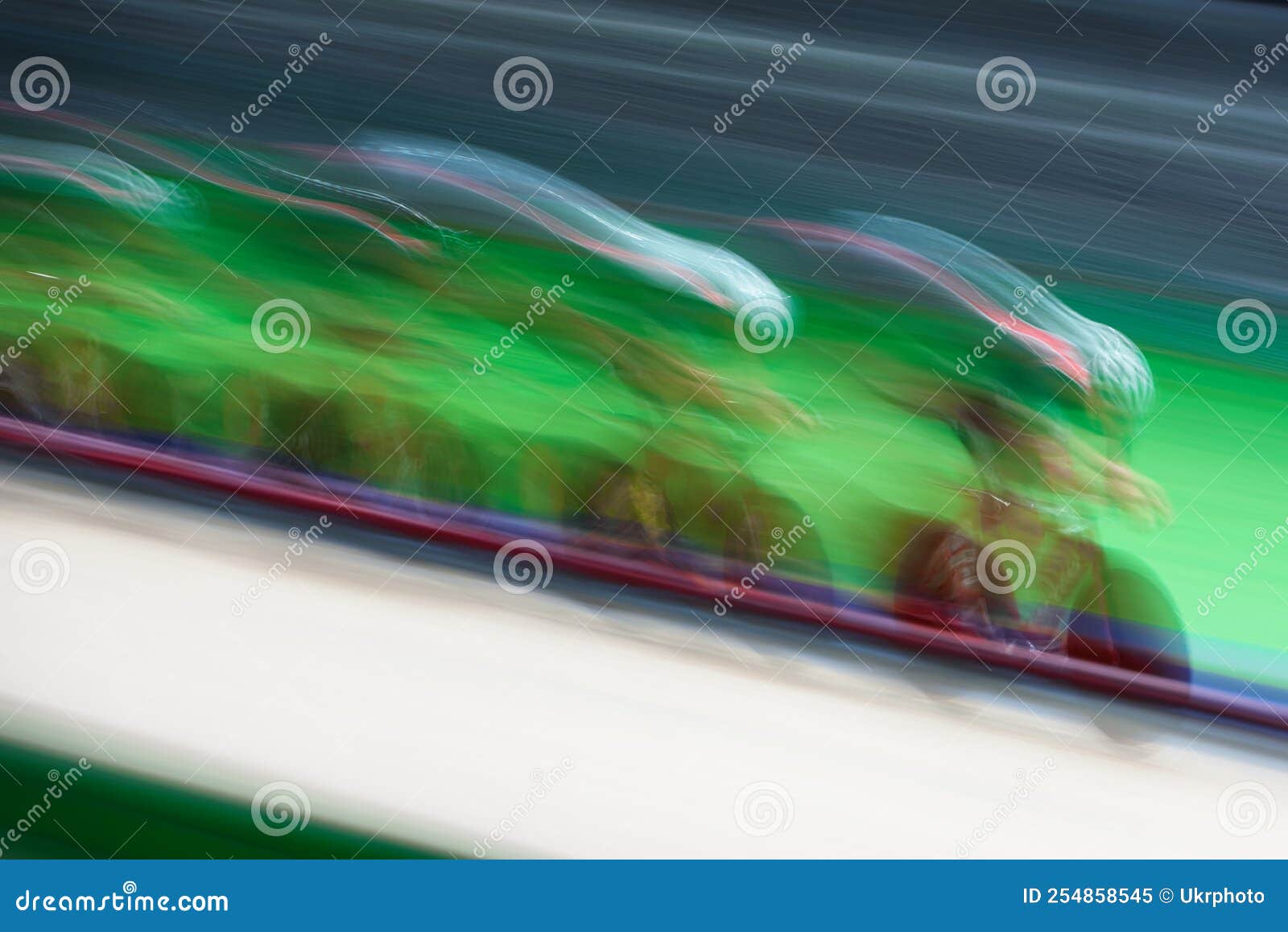 Motion Blur of Track Cycling Competition Stock Image - Image of people ...