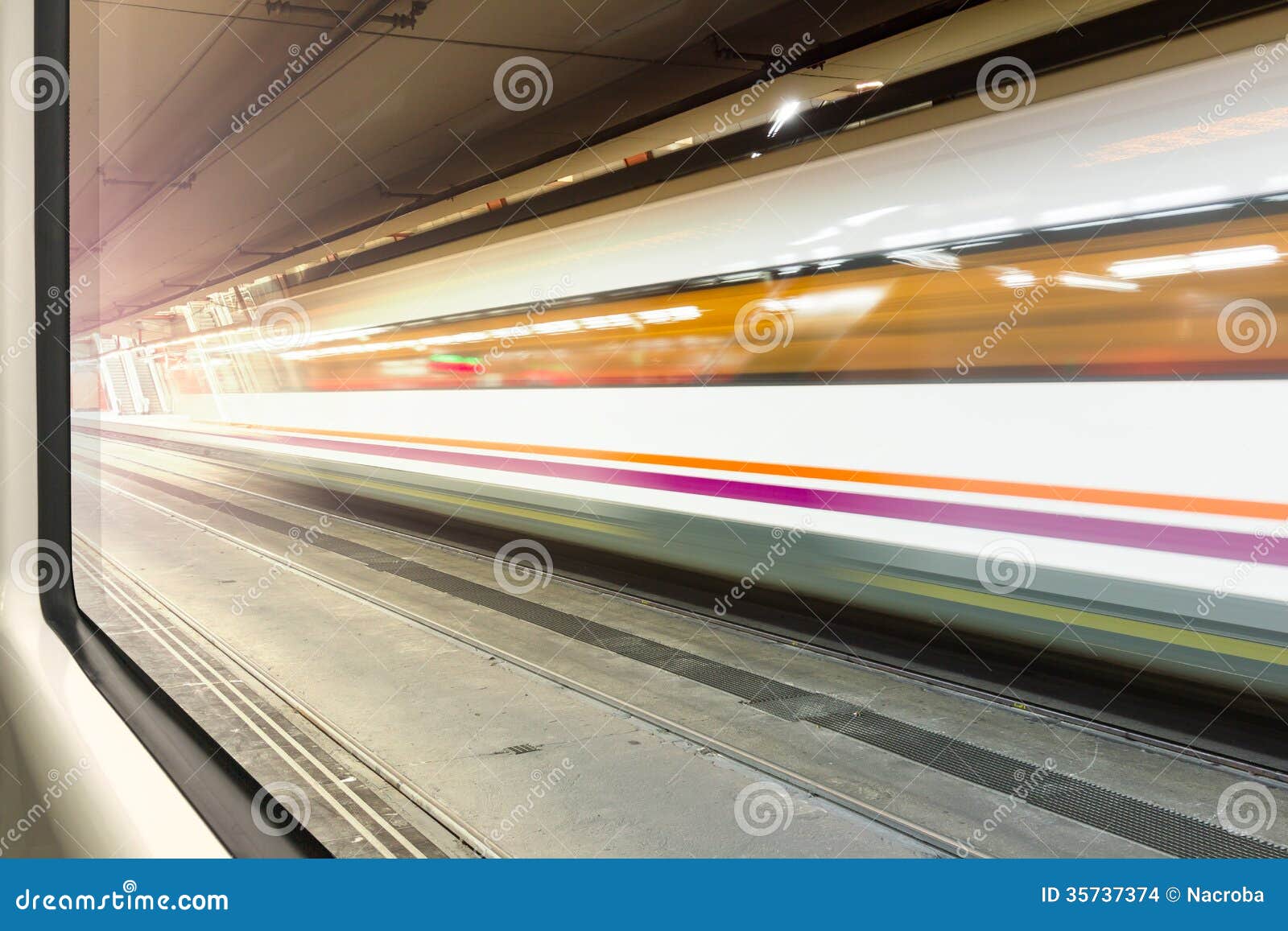 Motion blur train stock photo. Image of modern, transportation - 35737374
