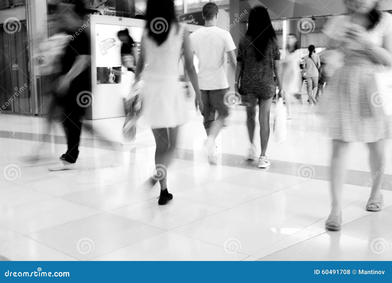 Motion blur walking people stock photo. Image of station - 60491708