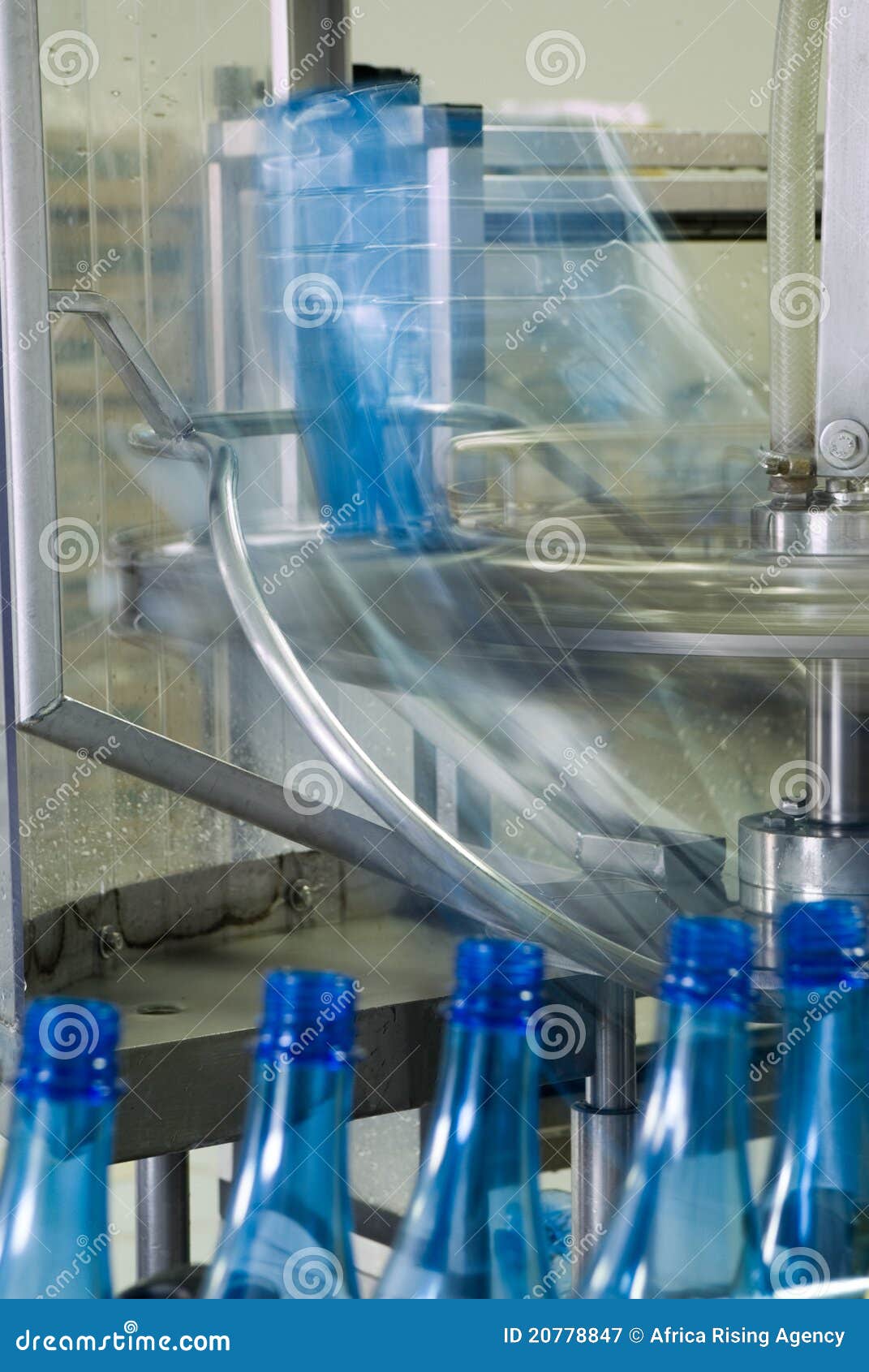 Motion Blur Water Production Machine Stock Image - Image of fresh ...