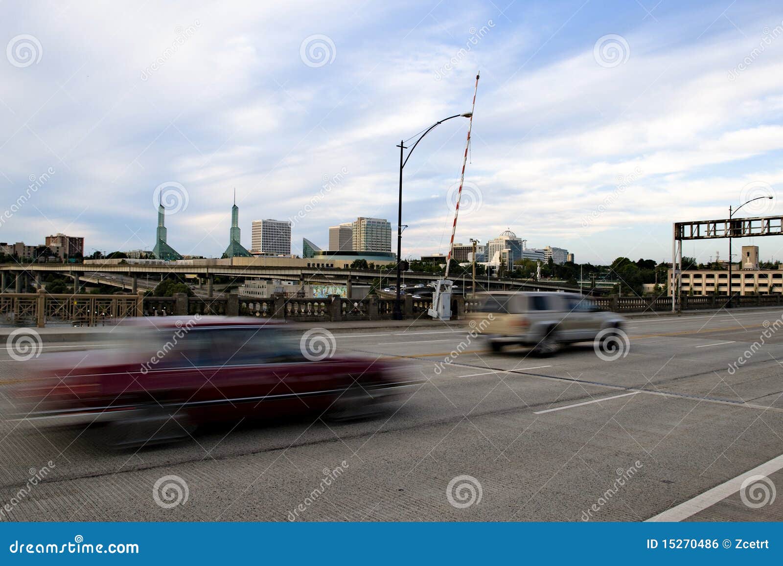 Motion Blured Cars on Drawbridge Stock Photo - Image of bridge, blur ...