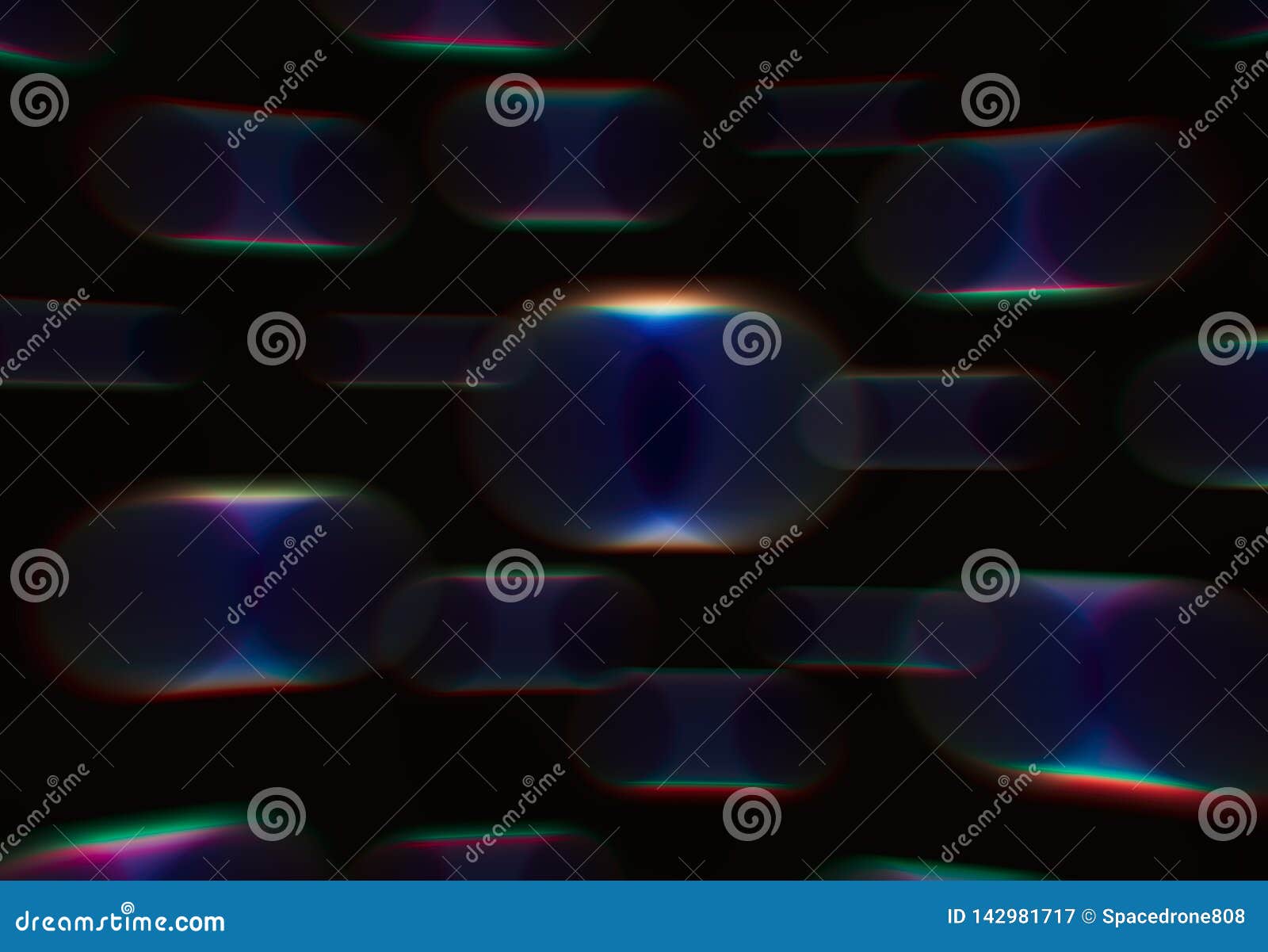 Motion Blurred Objects with Chromatic Aberration Illustration ...