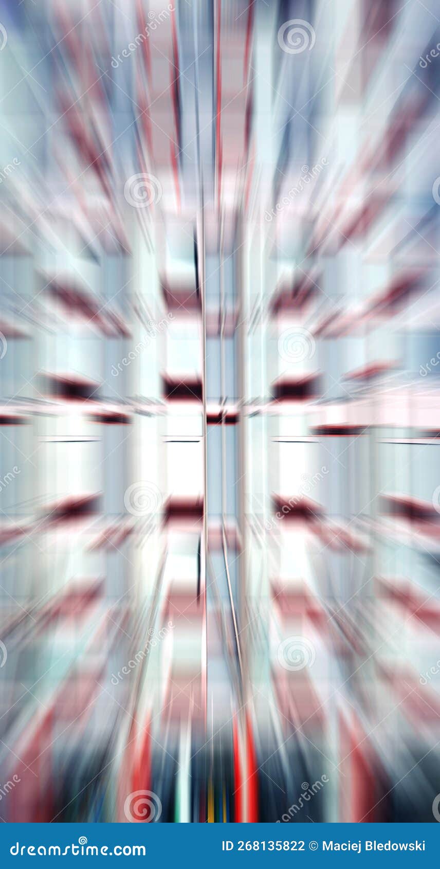 Motion Blurred Office Building Facade, Abstract Background Stock Photo ...