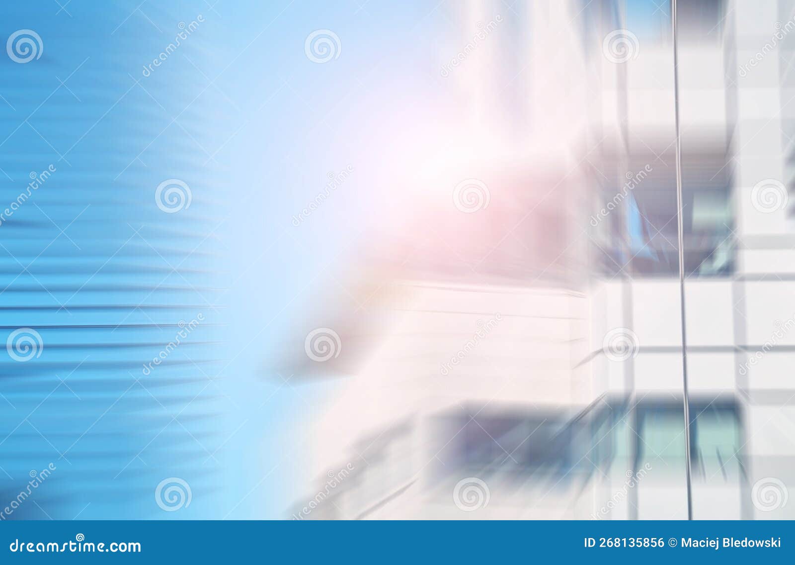 Motion Blurred Office Building Facade, Abstract Background Stock Photo ...