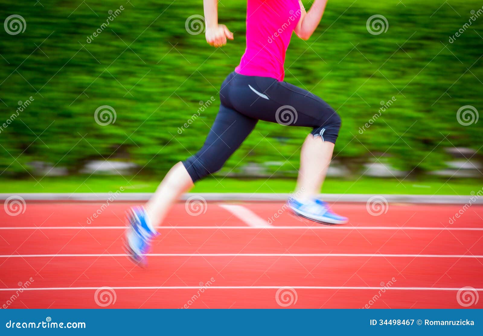 Motion blurred runner stock image. Image of jogger, fitness - 34498467