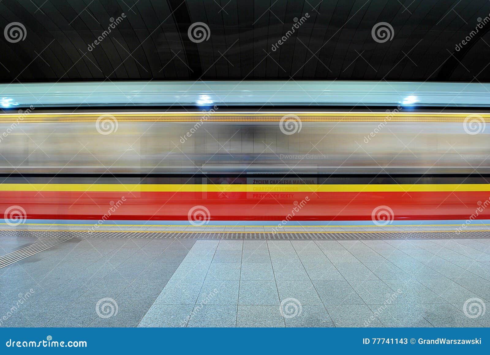Motion Blurred Subway Train Stock Image - Image of blurred, blur: 77741143