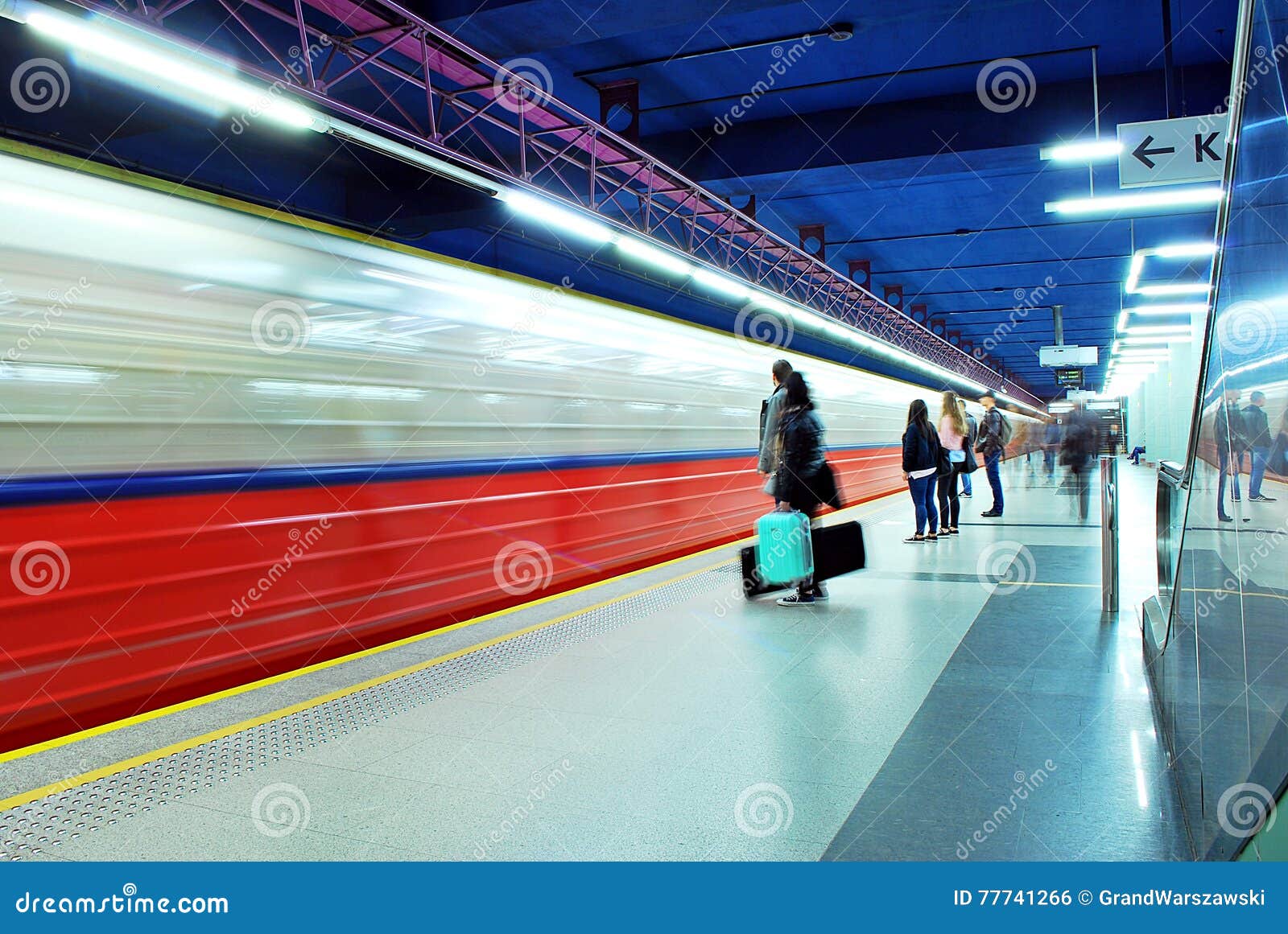 Motion Blurred Subway Train Stock Photo - Image of rail, door: 77741266