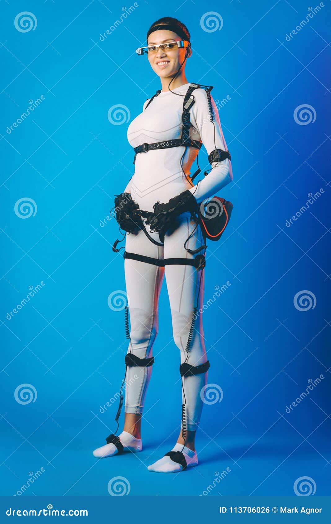 Motion Caption Virtual Reality Stock Photo - Image of film, analysing ...